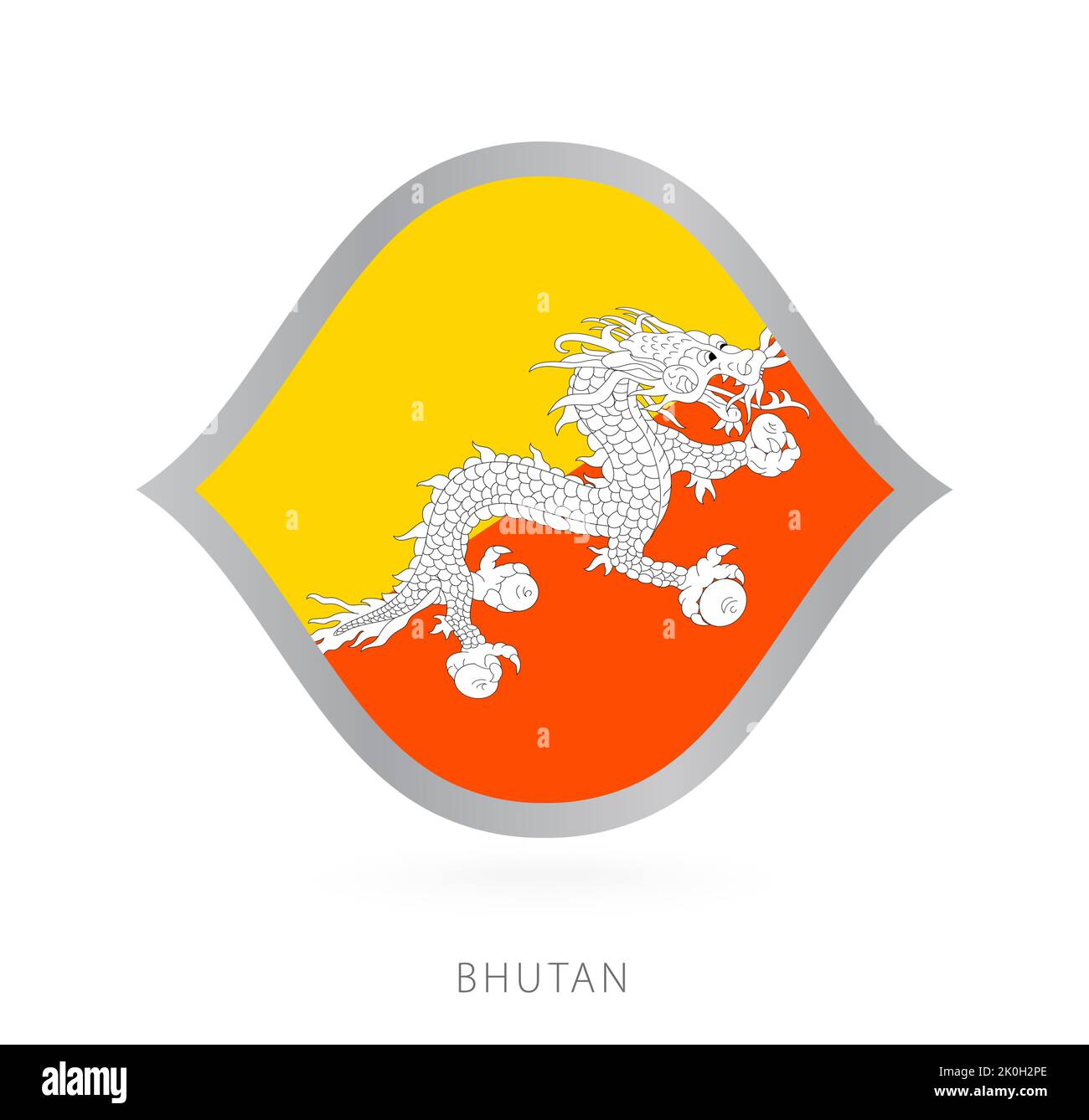 Bhutan national team flag in style for international basketball ...