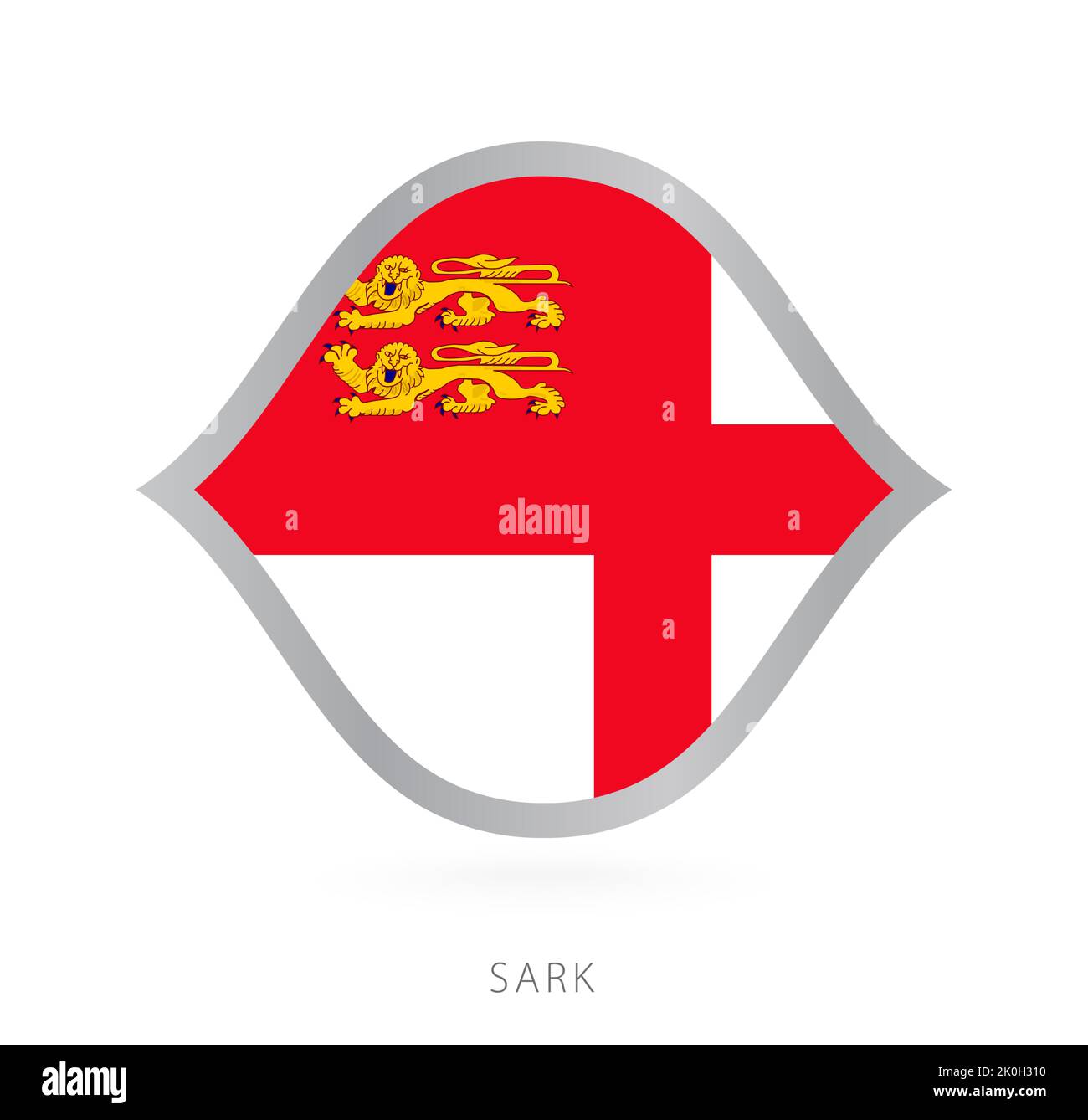 Sark national team flag in style for international basketball ...