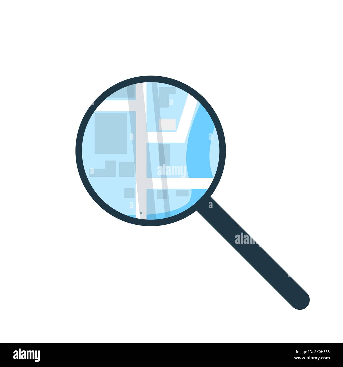Map location icon with red point Stock Vector Image & Art - Alamy