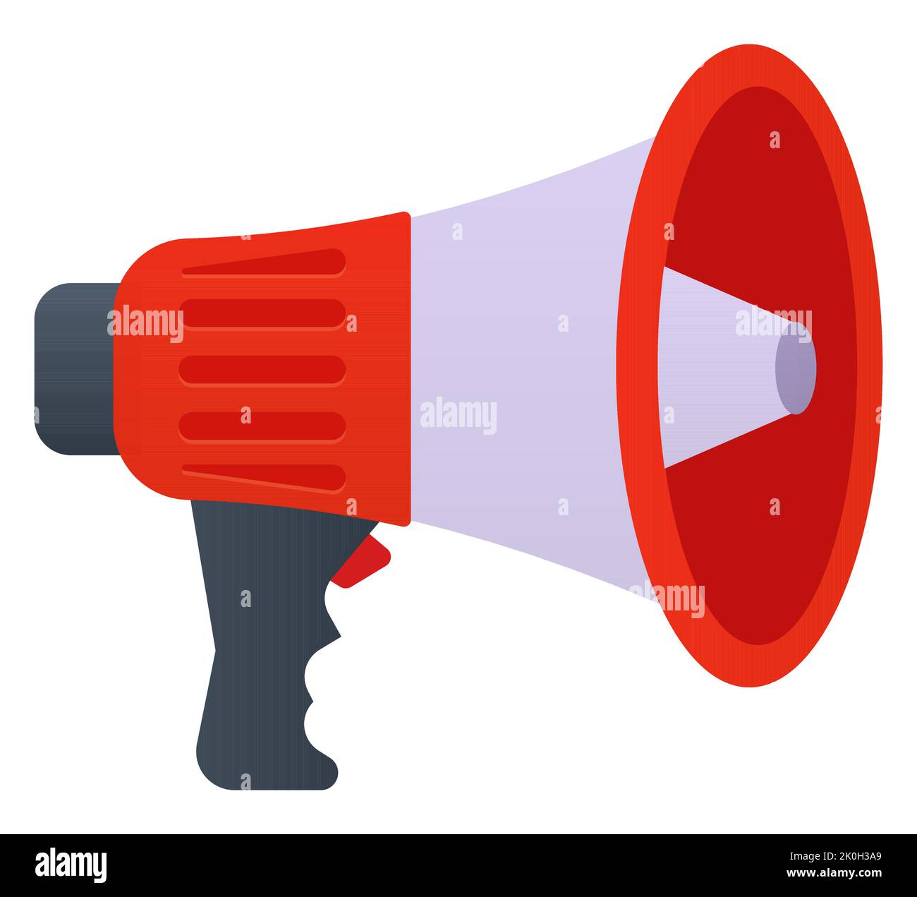 Red loudspeaker - modern flat design style single isolated image Stock ...