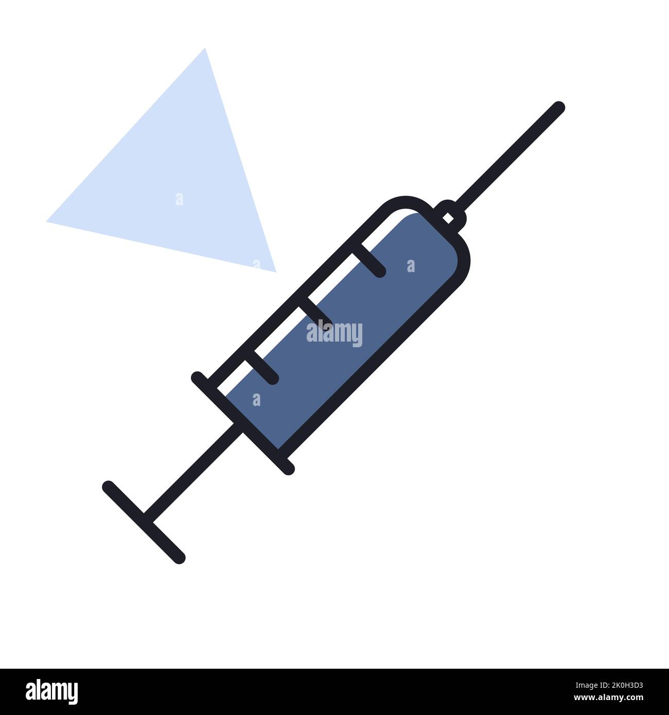 Syringe vector isolated icon. Medical sign. Graph symbol for pet and ...