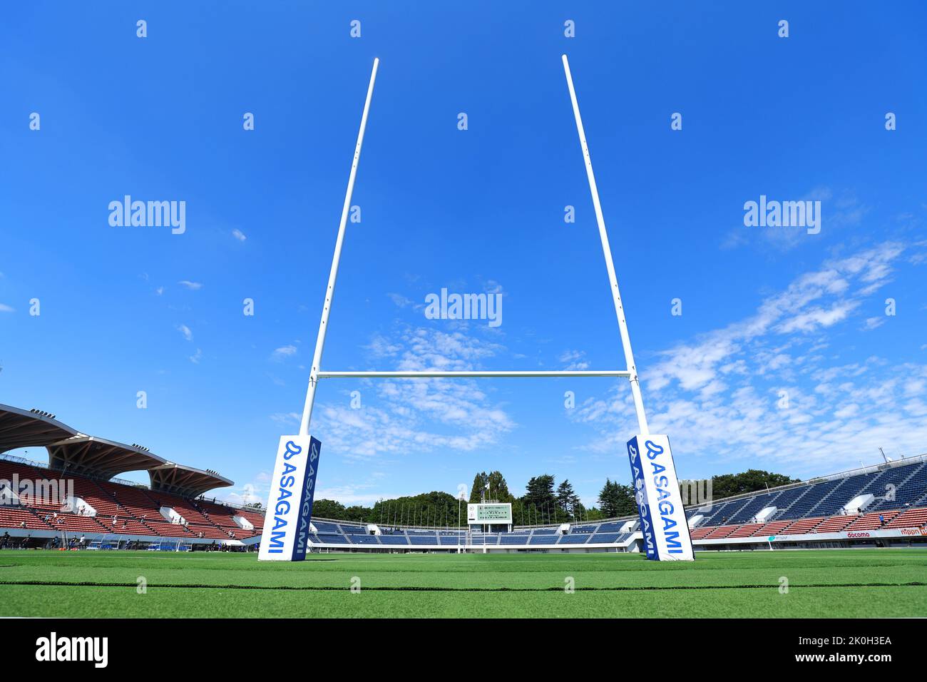 Tokyo, Japan. 10th Sep, 2022. rugby goalposts Rugby : Kanto ...