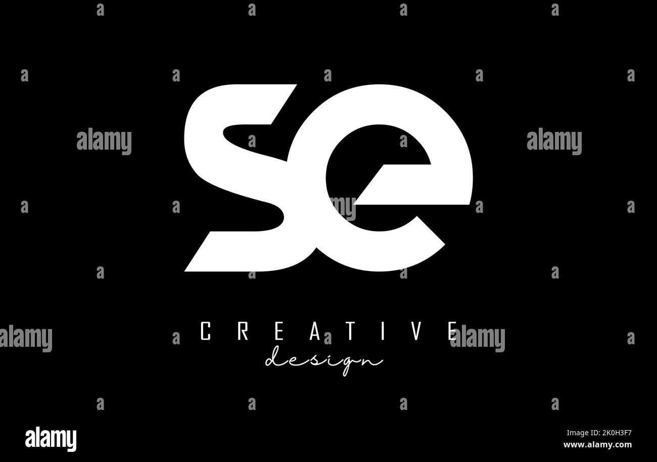 Small letters Se s e logo with a minimalist design. Letters with ...