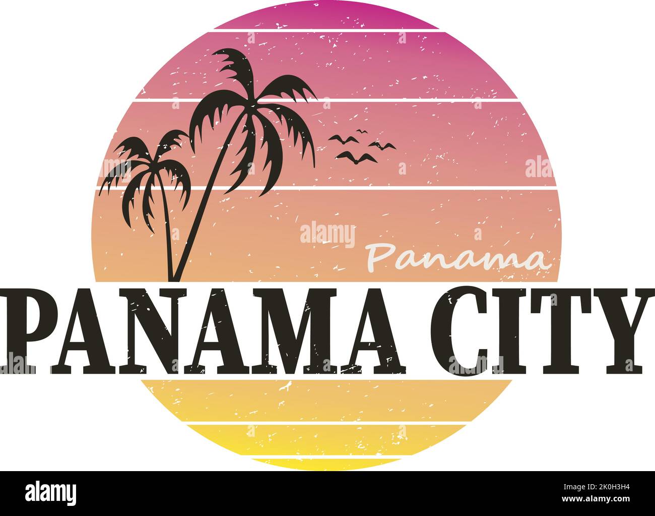 Panama City typography design vector, for t-shirt, poster and other ...