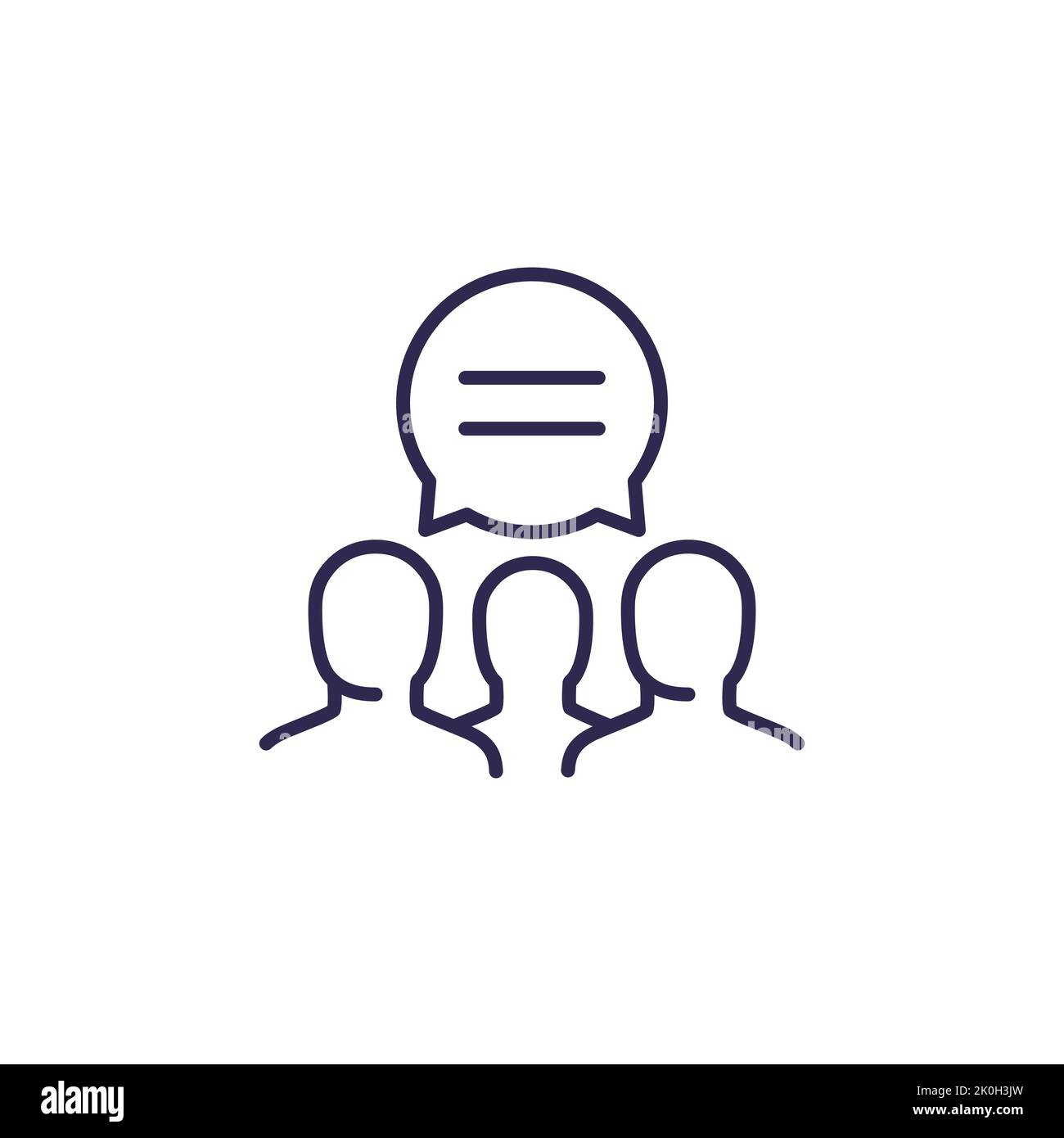 social equality line icon on white Stock Vector Image & Art - Alamy