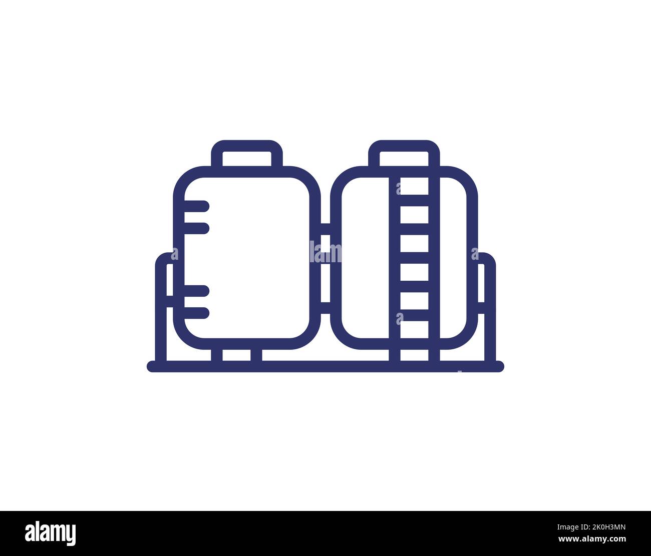 Fuel storage plant big Stock Vector Images - Alamy