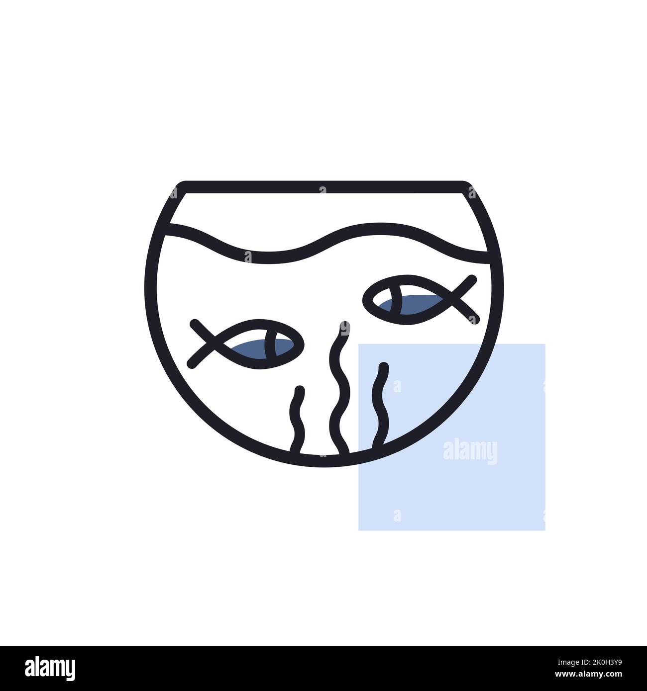 Fish aquarium vector icon. Pet animal sign. Graph symbol for pet and ...