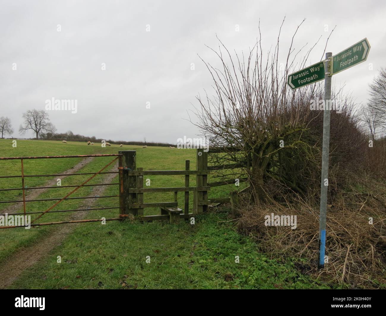 The Jurassic Way Long-distance trail. England. UK Stock Photo - Alamy
