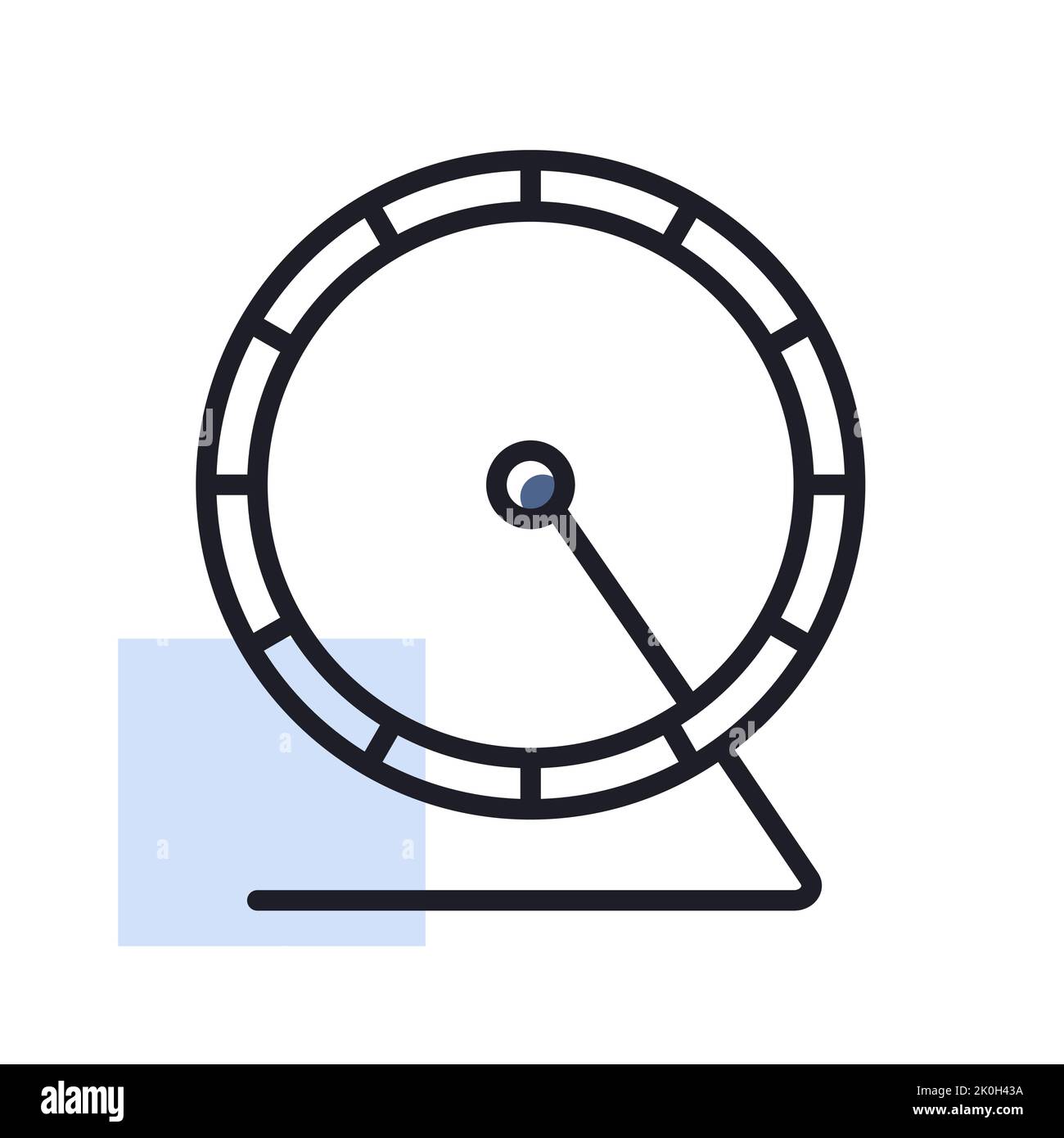 Hamster wheel vector isolated icon. Pet animal sign. Graph symbol for ...