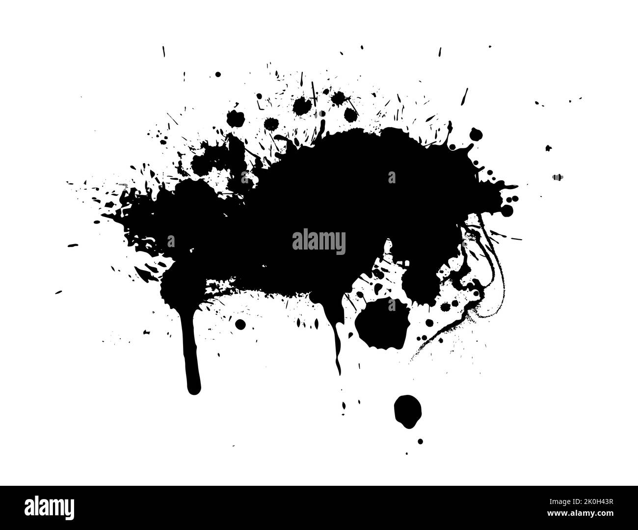 Black blob object on White Background. Vector illustration Stock Vector ...