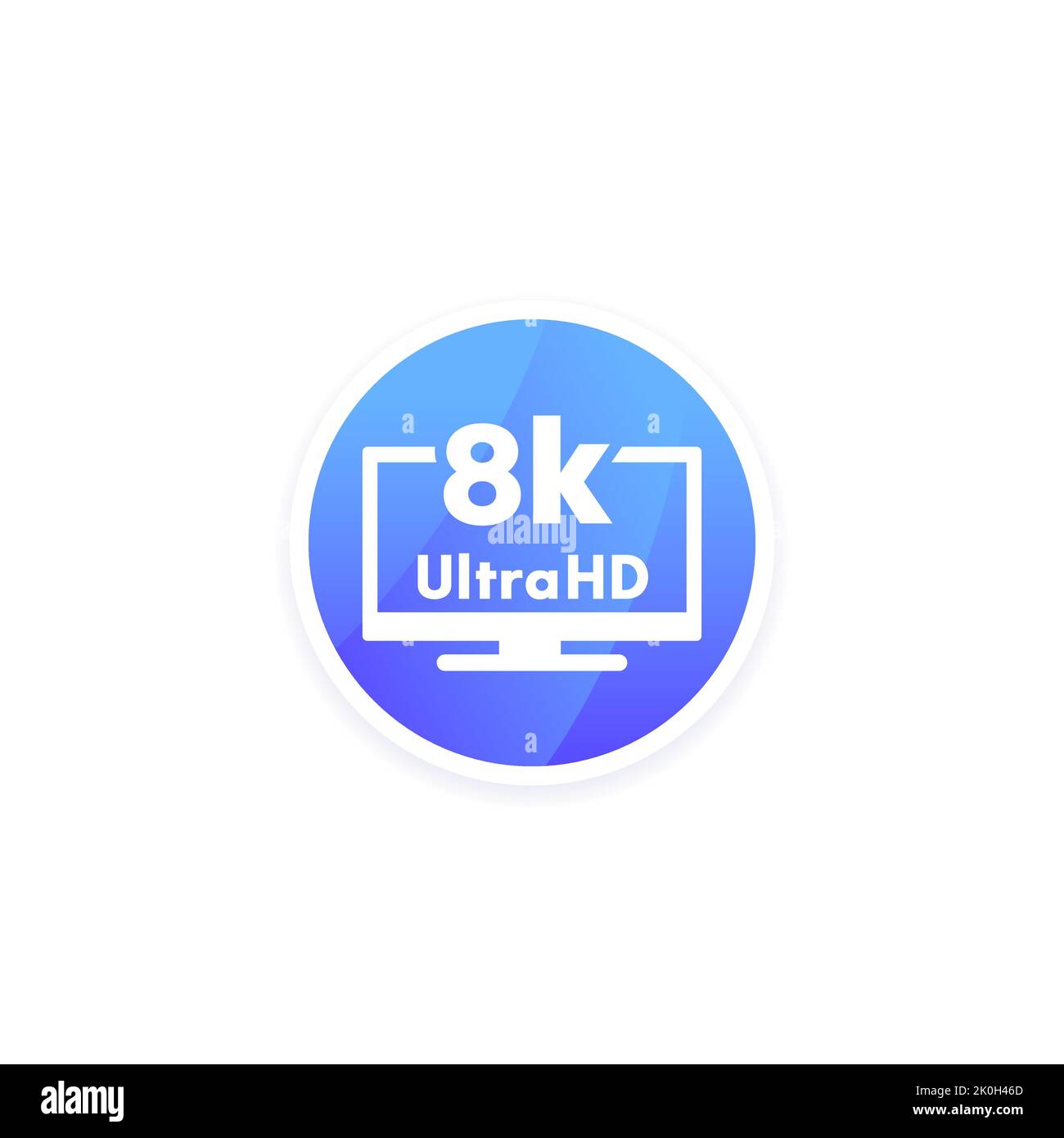 8k Ultra HD video, TV icon Stock Vector Image & Art - Alamy