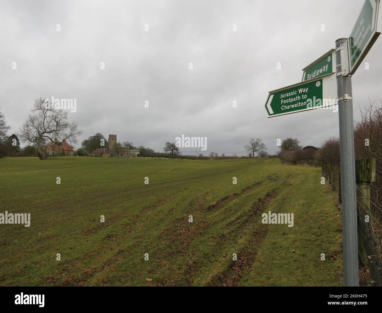 The Jurassic Way Long-distance trail. England. UK Stock Photo - Alamy