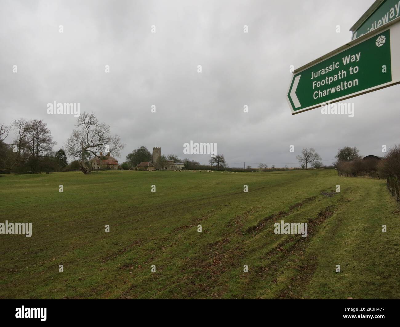 The Jurassic Way Long-distance trail. England. UK Stock Photo - Alamy