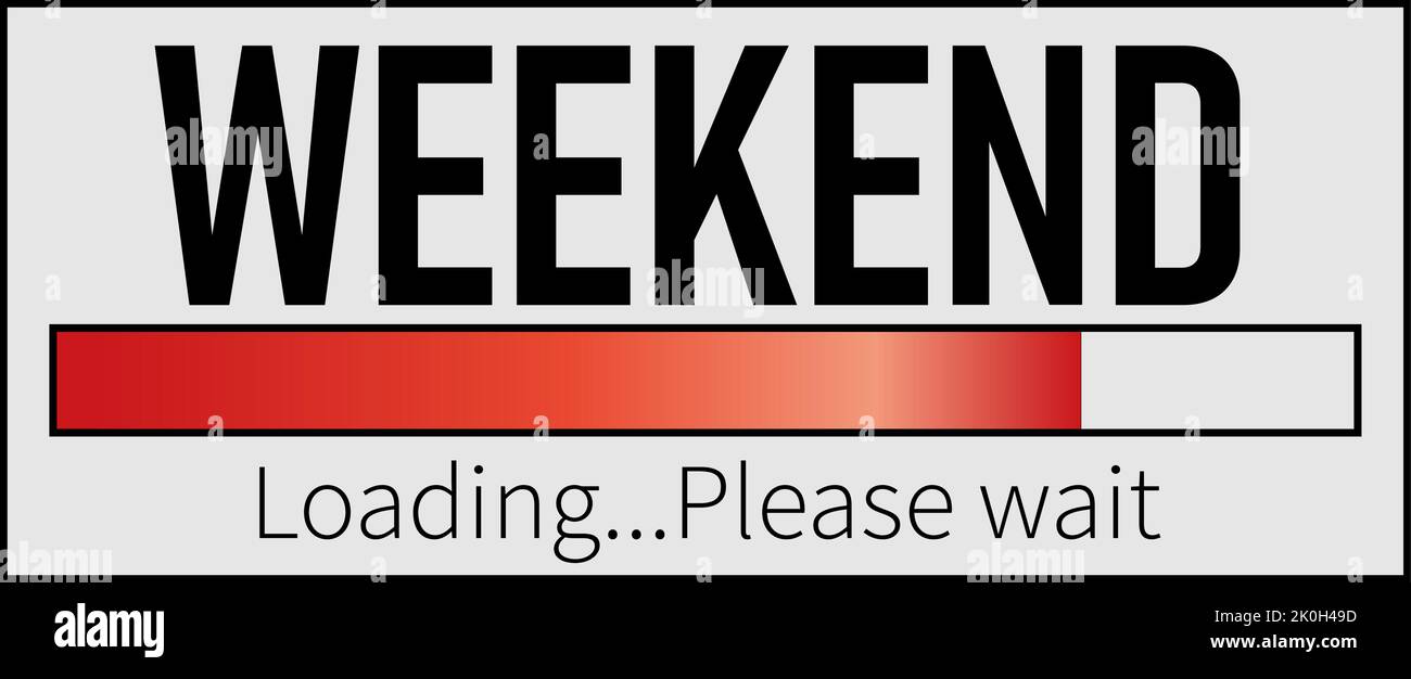 Long weekend loading bar concept Design for t shirt graphics, prints ...