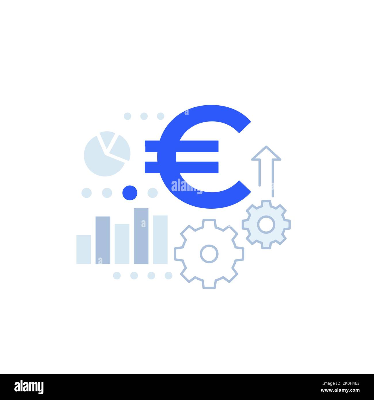 financial icon with euro, vector Stock Vector Image & Art - Alamy