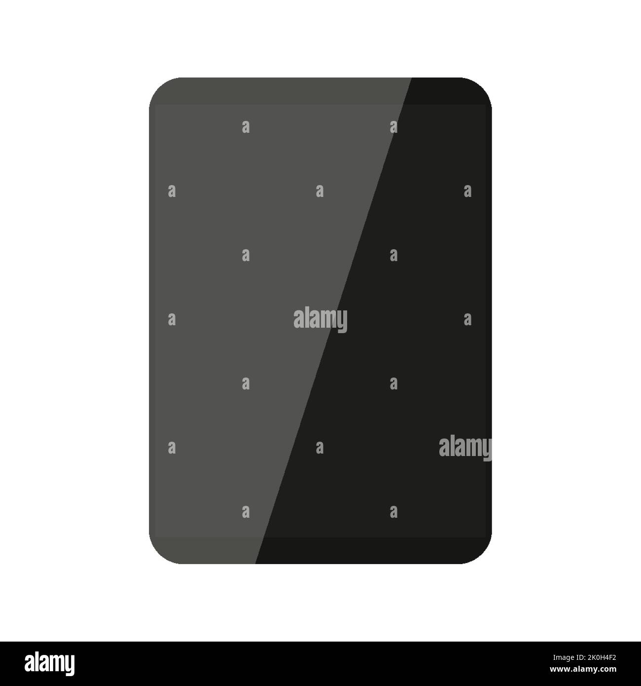 Tablet computer touch screen black flat. Icon mockup template device ...