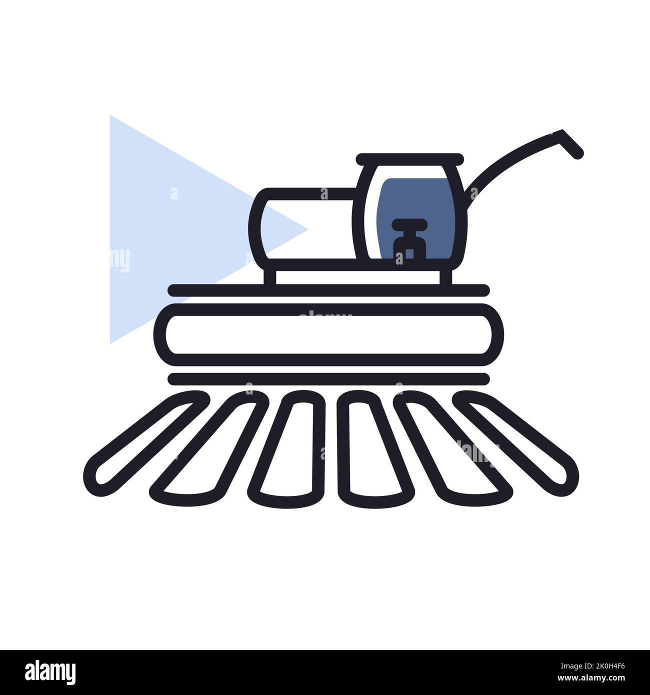 Combine harvester isolated icon. Agriculture sign. Graph symbol for ...