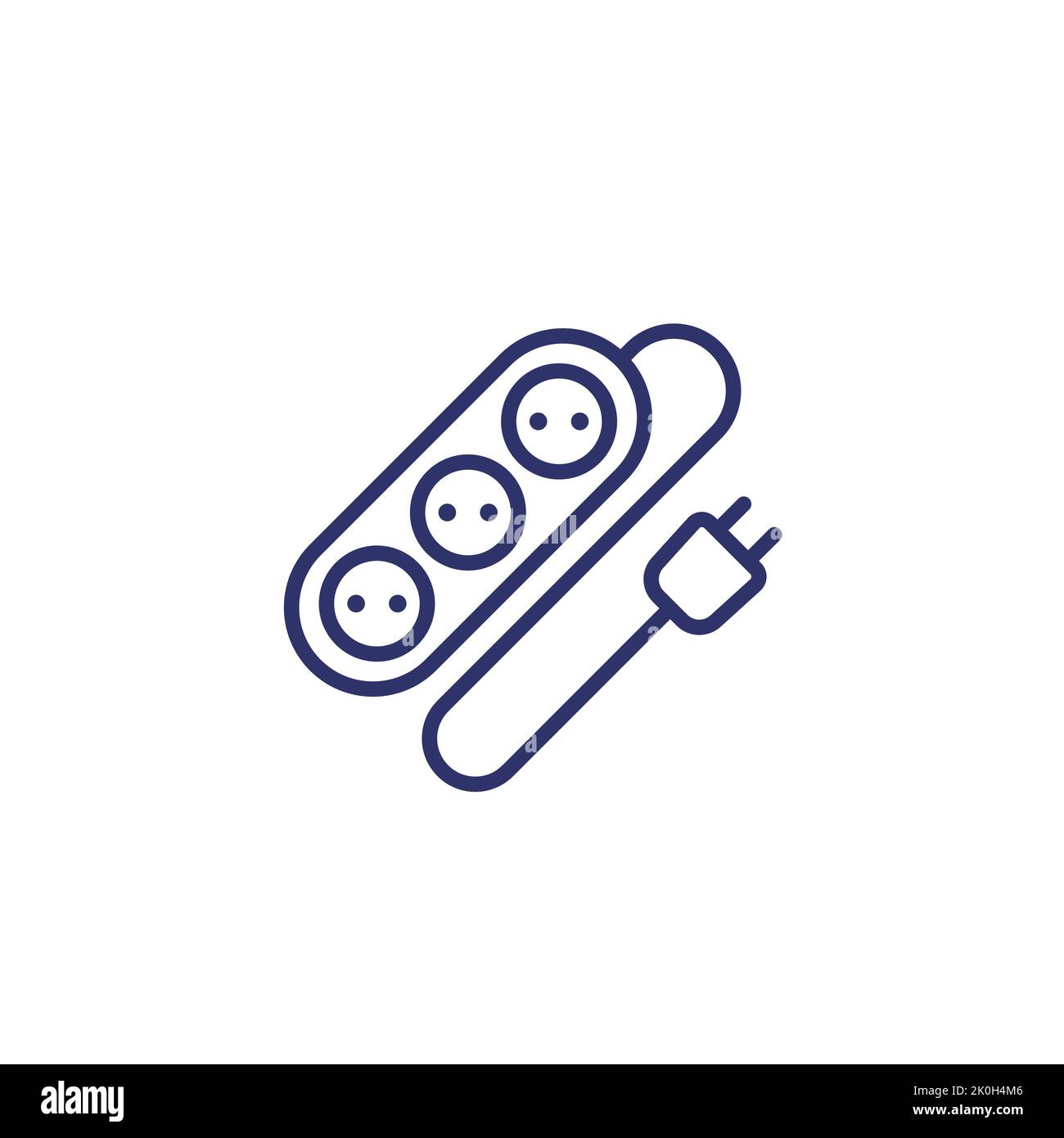 Multiple socket strip Stock Vector Images - Alamy