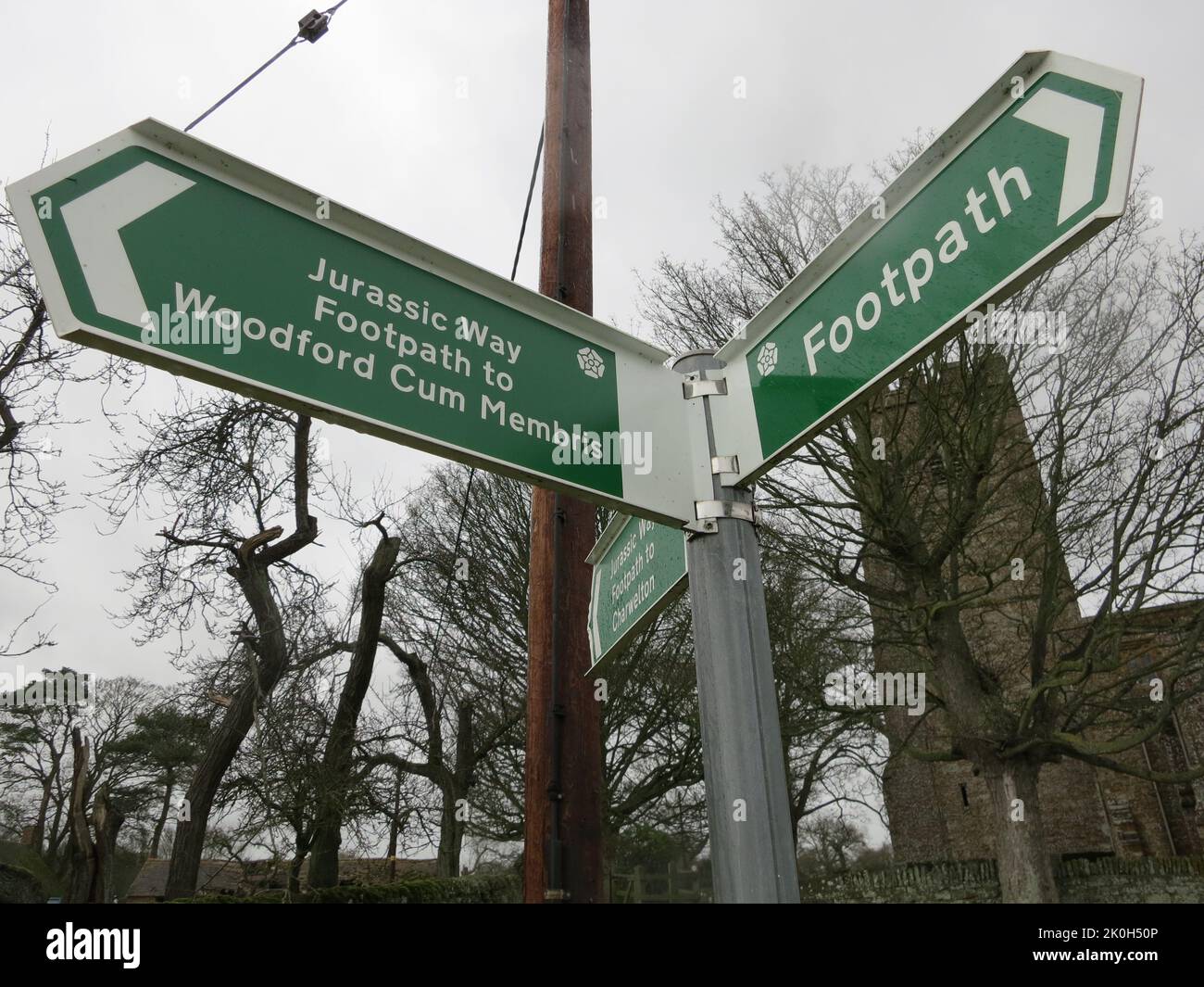 The Jurassic Way Long-distance trail. England. UK Stock Photo - Alamy