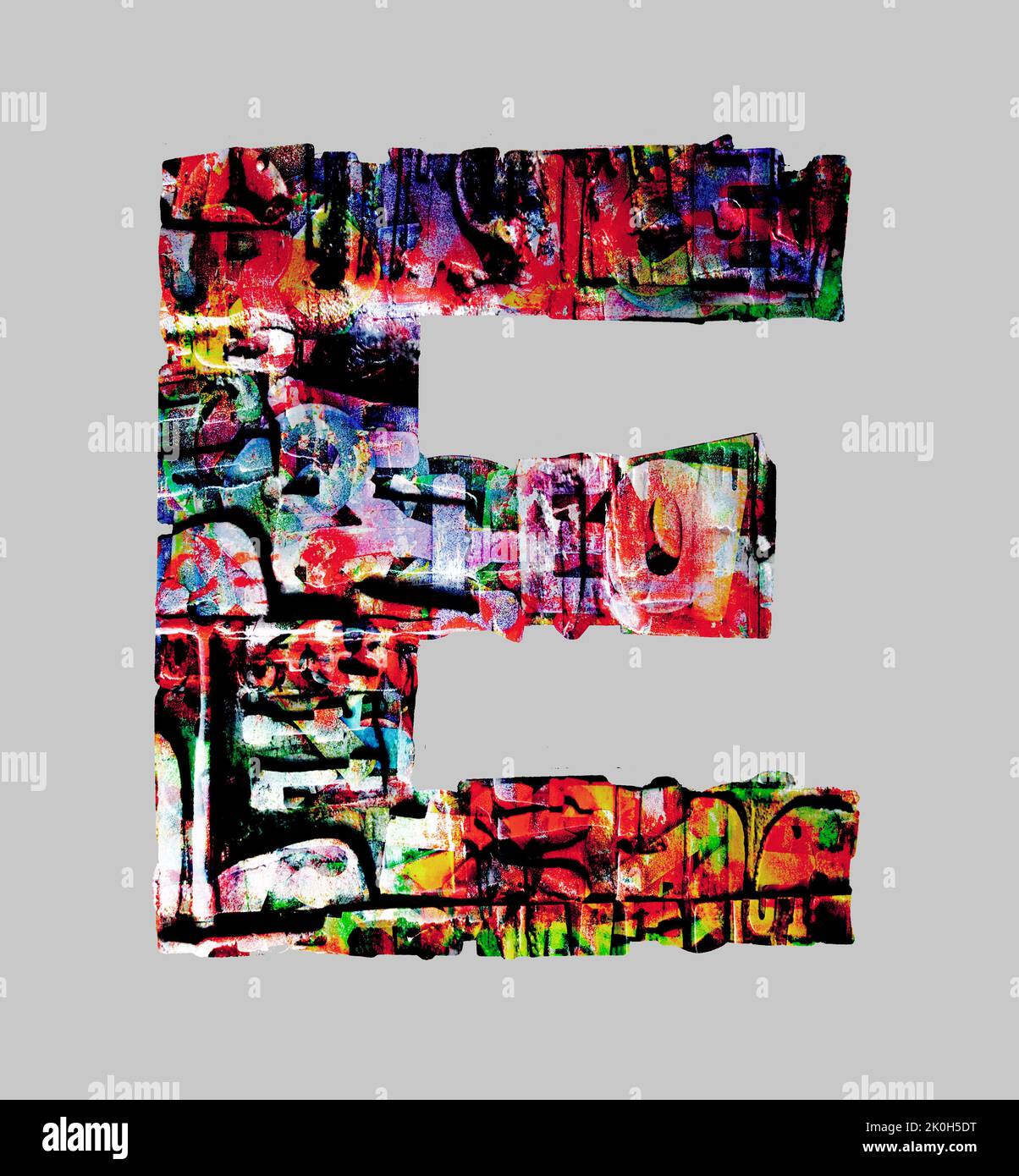 Graffiti alphabet letters e hi-res stock photography and images - Alamy