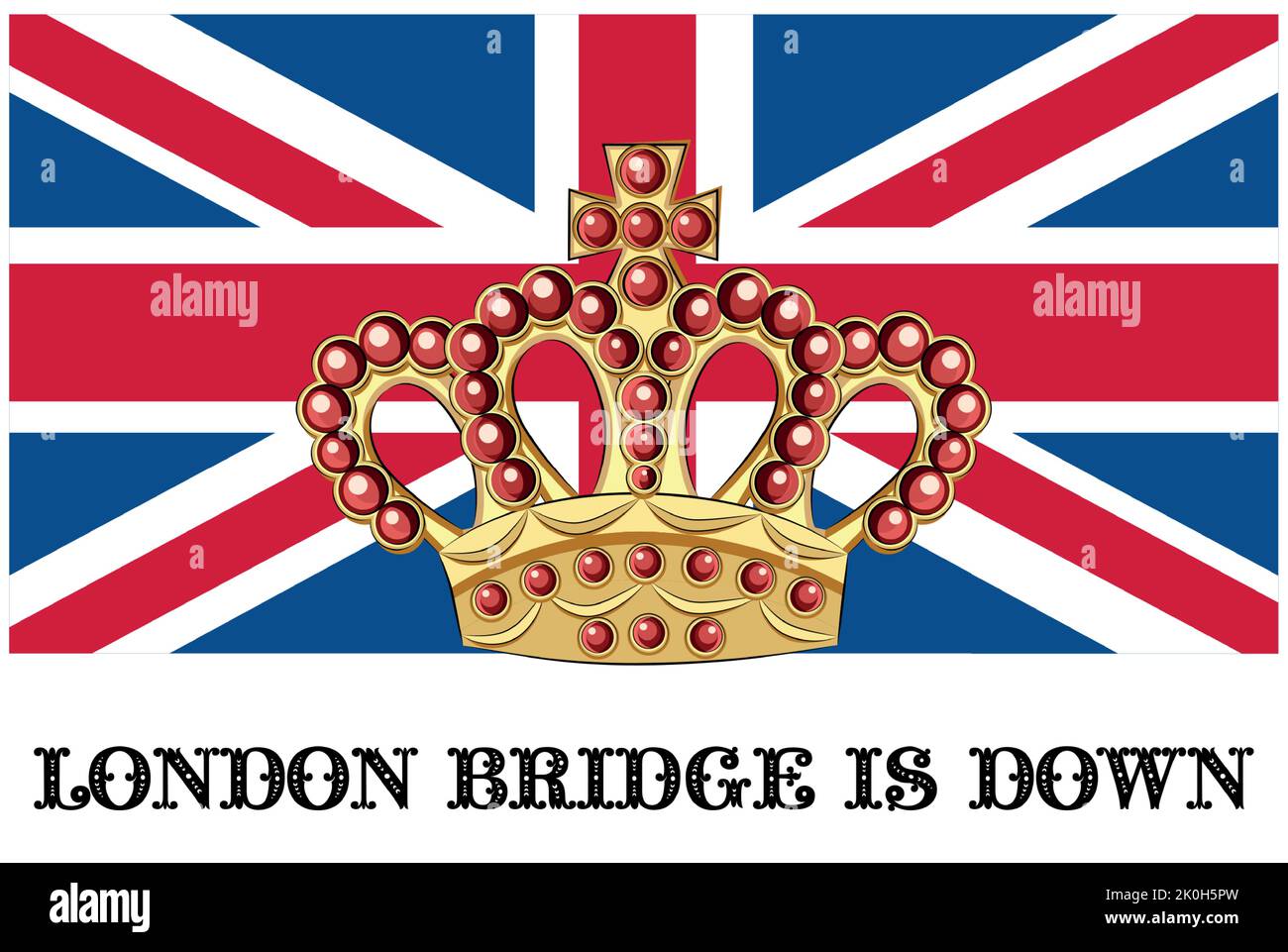 London Bridge collapsed. Queen Elizabeth II died 1926 - 2022 tragic ...