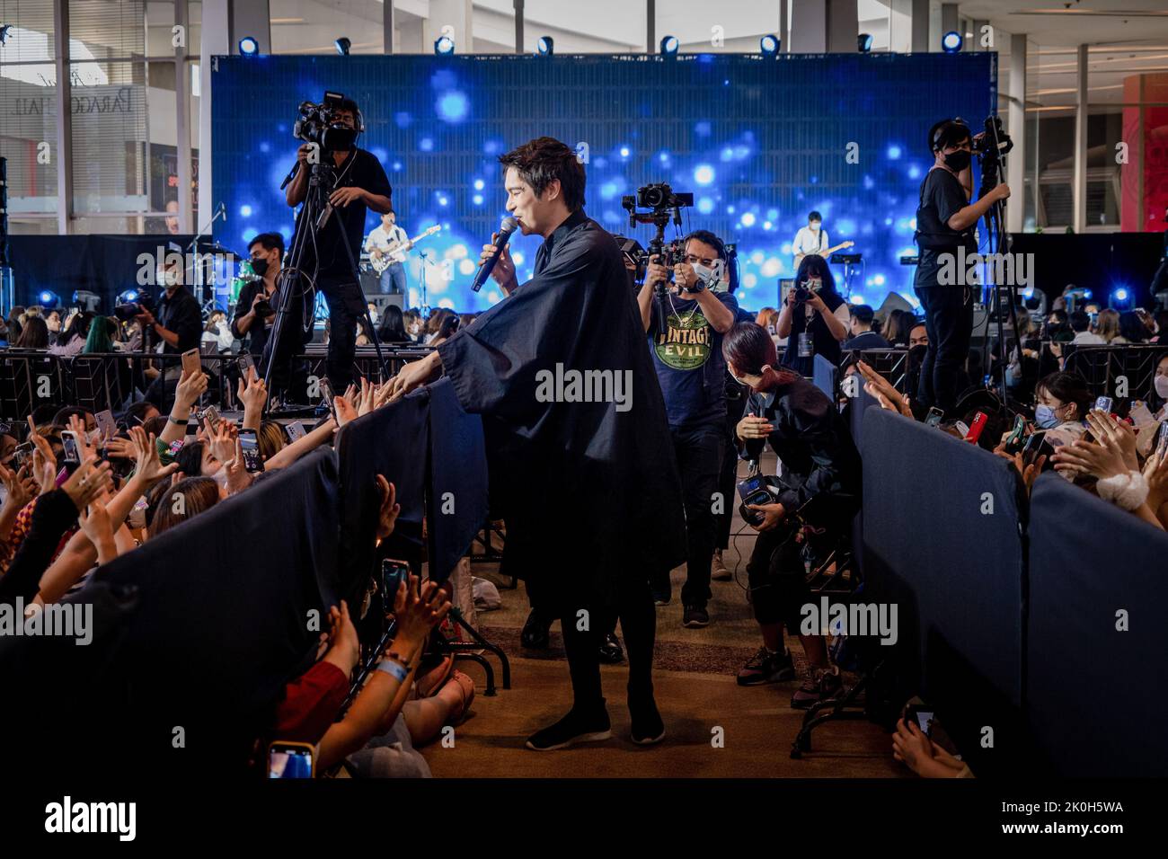 LGBTQ Thai singer and actor Pete Pol interacts with his fans while ...