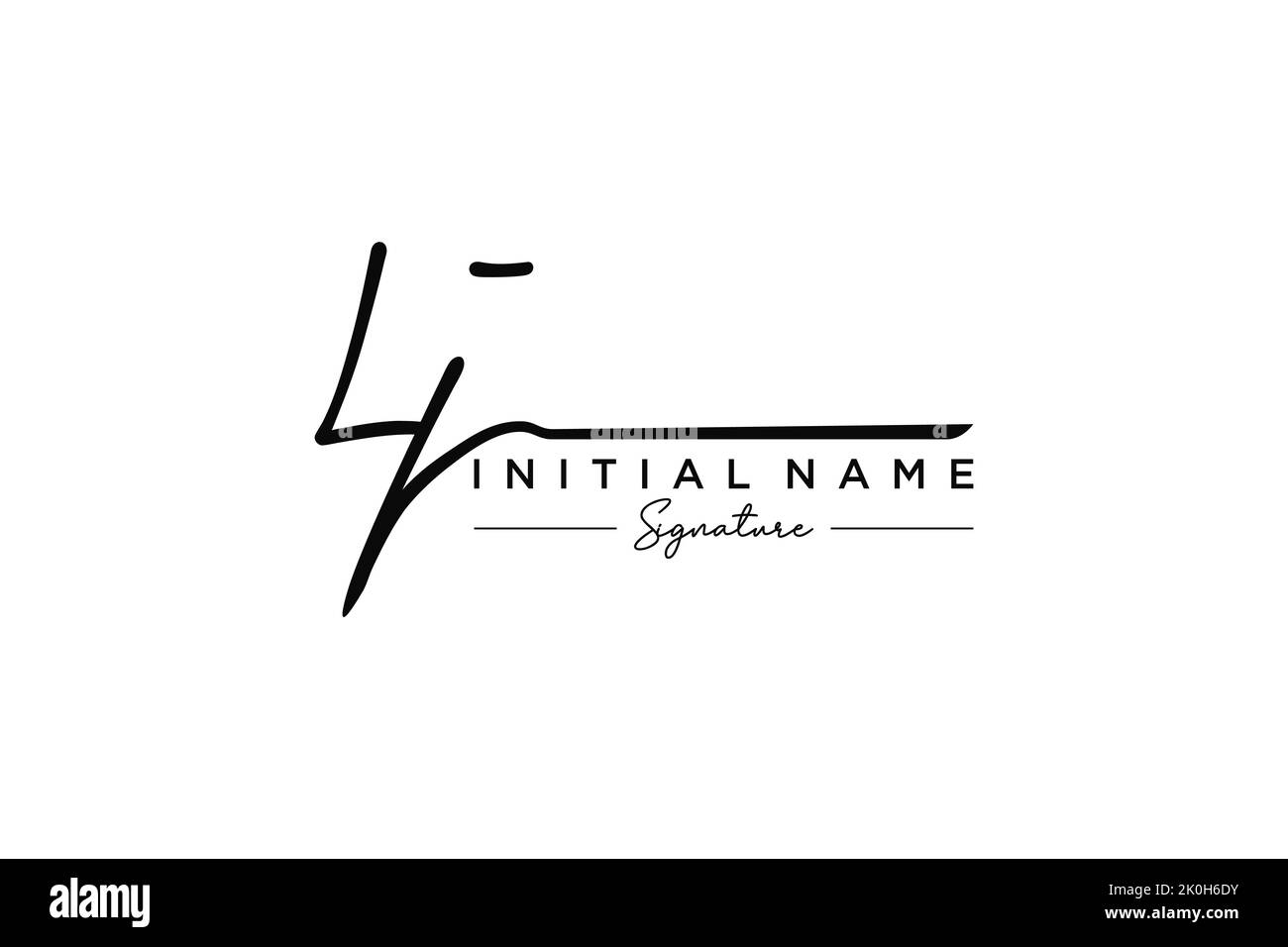 Lj signature Stock Vector Images - Alamy