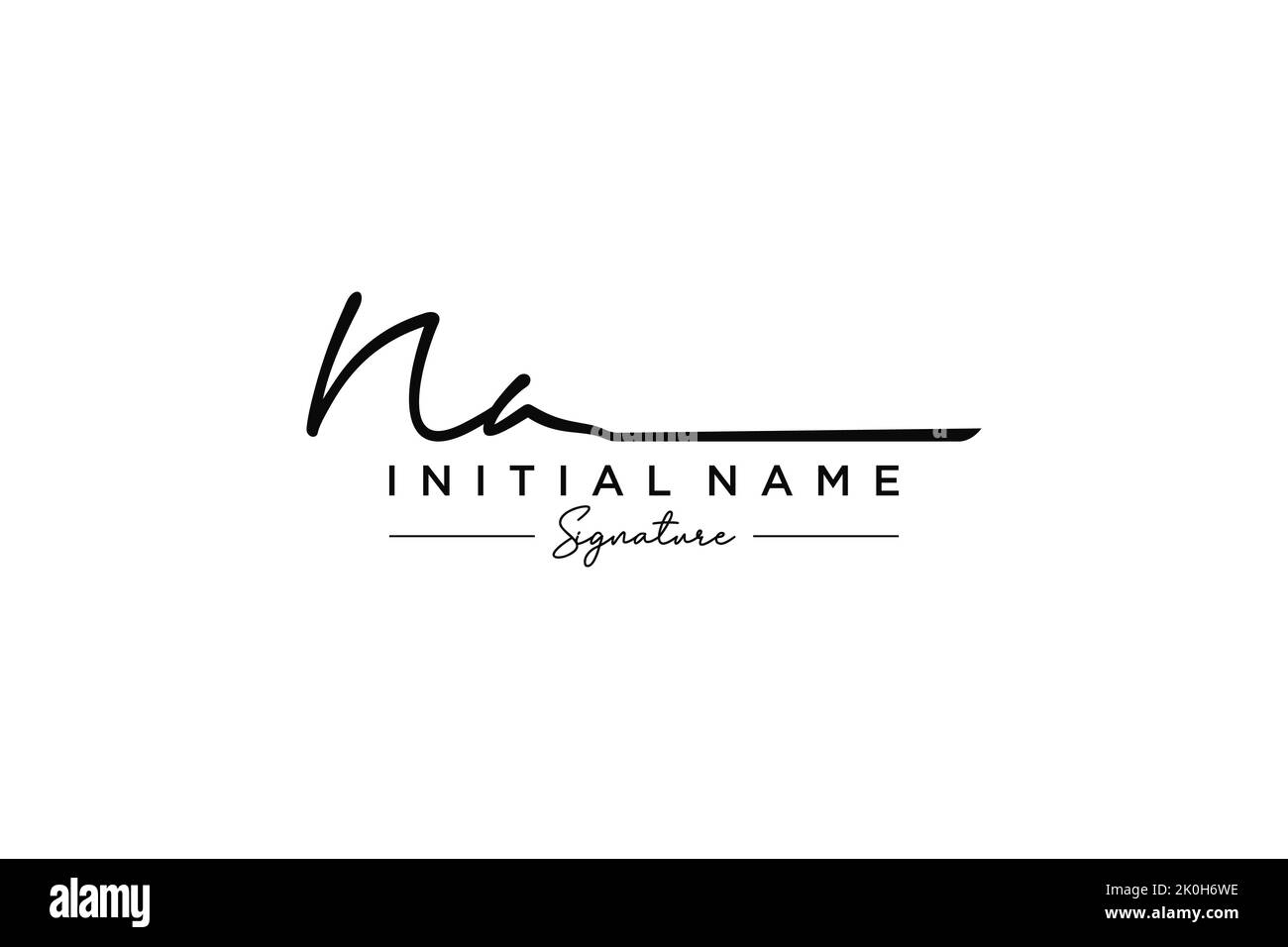Na signature Stock Vector Images - Alamy
