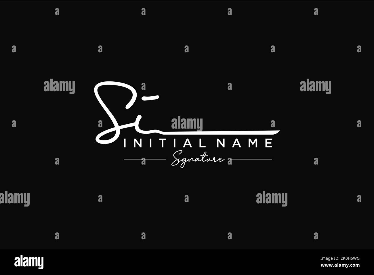 Letter si logo Black and White Stock Photos & Images - Alamy
