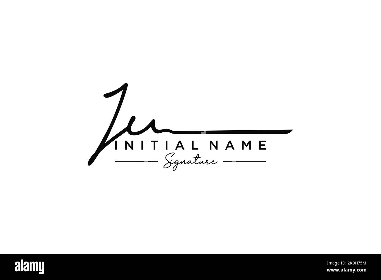 Ju signature Stock Vector Images - Alamy