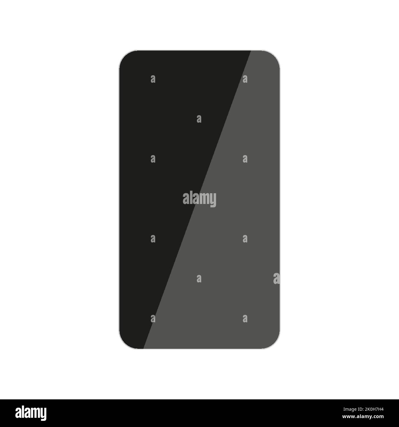 Mockup smartphone phone touchscreen large display black flat. Blank ...