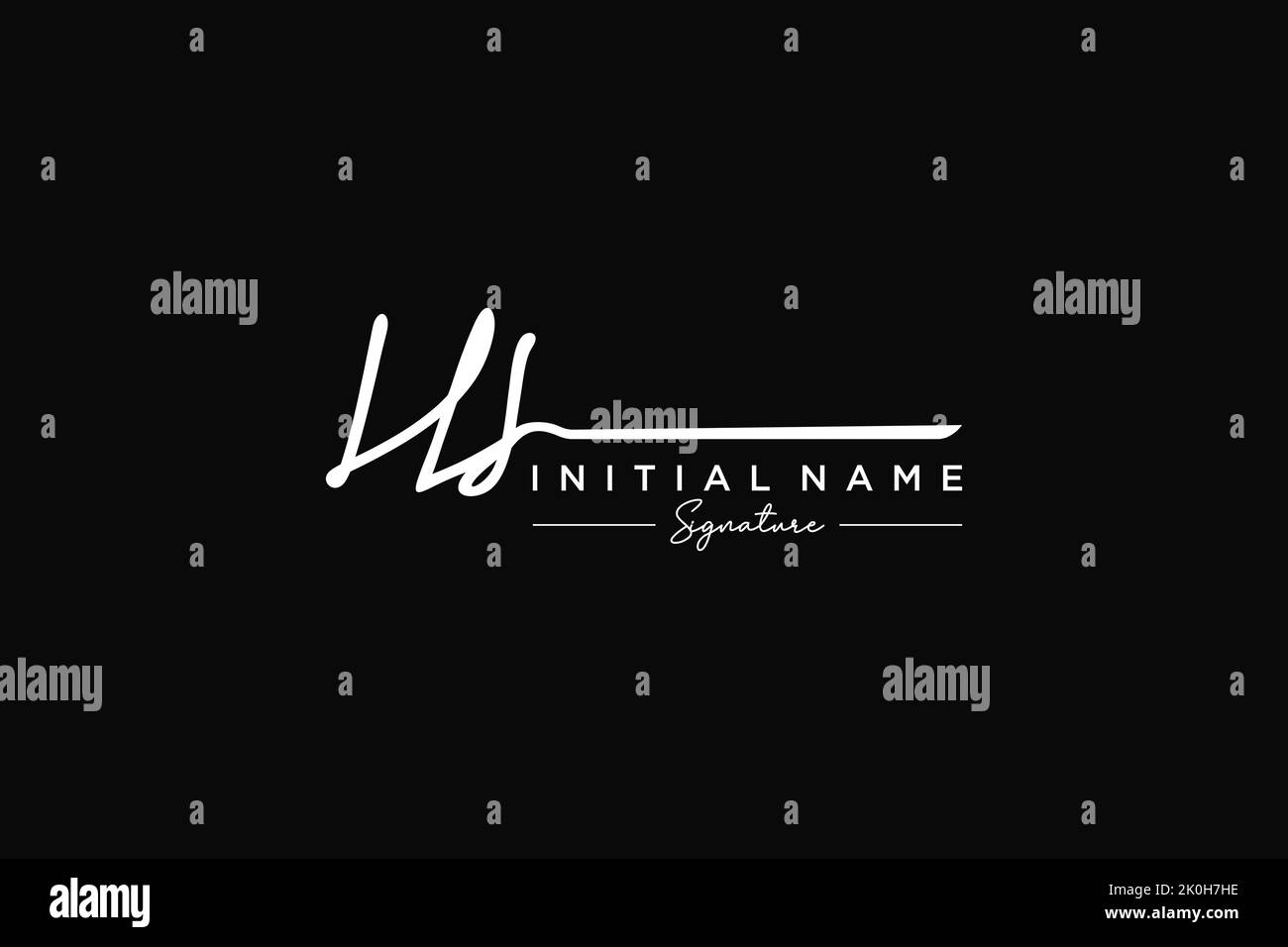 Hs signature hi-res stock photography and images - Alamy