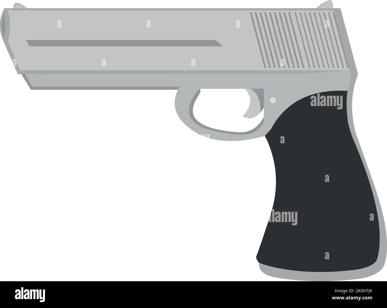 Vector illustration of a gun firearm Stock Vector Image & Art - Alamy