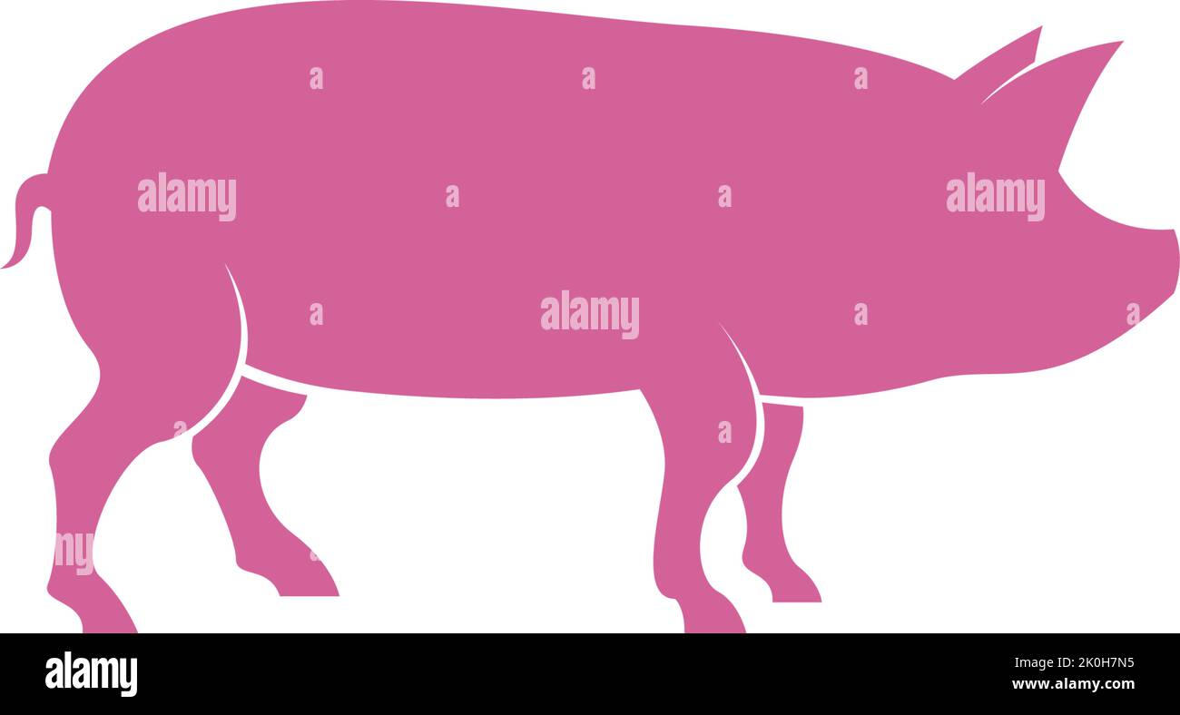 Pig icon logo design illustration template Stock Vector Image & Art - Alamy