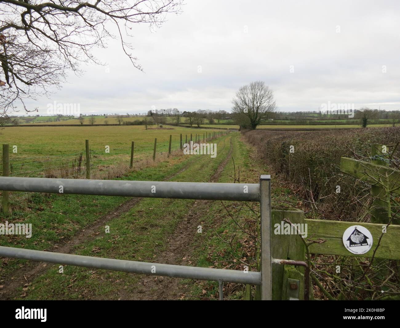 The Jurassic Way Long-distance trail. England. UK Stock Photo - Alamy