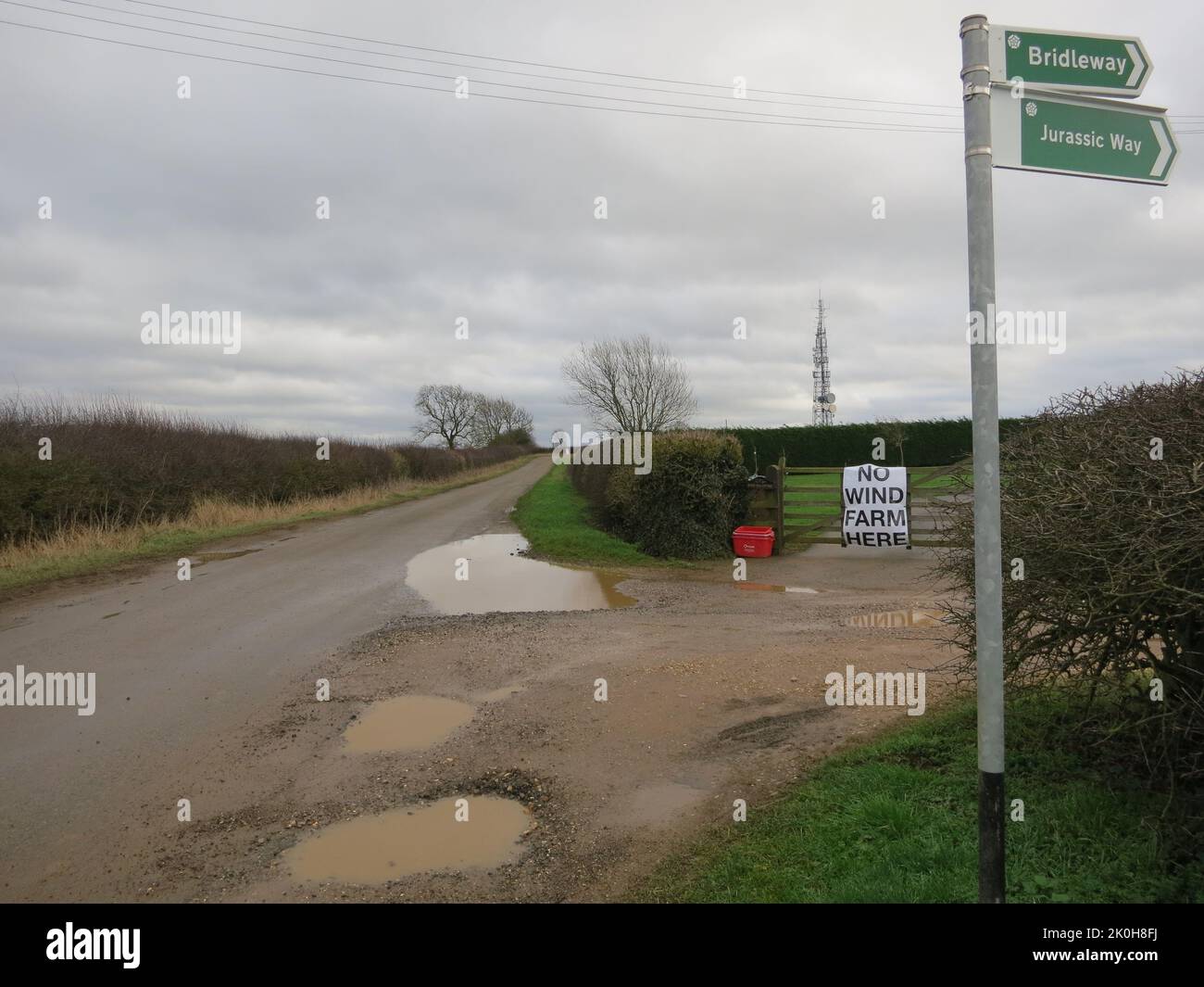 The Jurassic Way Long-distance trail. England. UK Stock Photo - Alamy