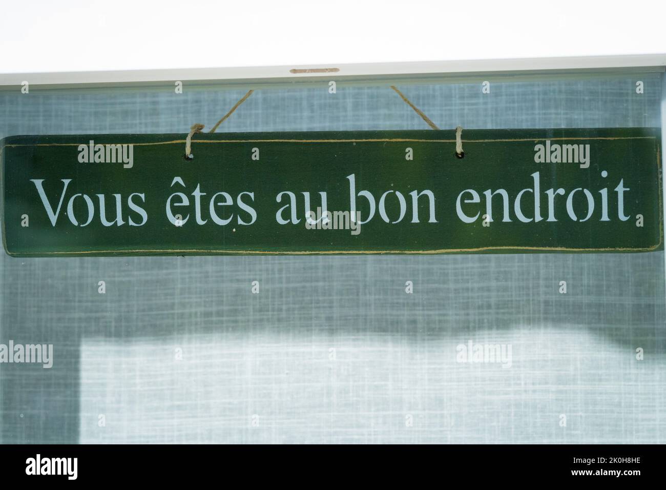 Inside french sign hi-res stock photography and images - Alamy