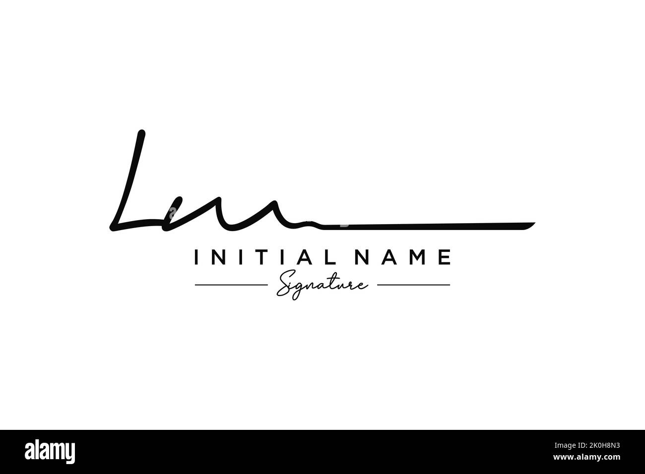 Lm signature Stock Vector Images - Alamy
