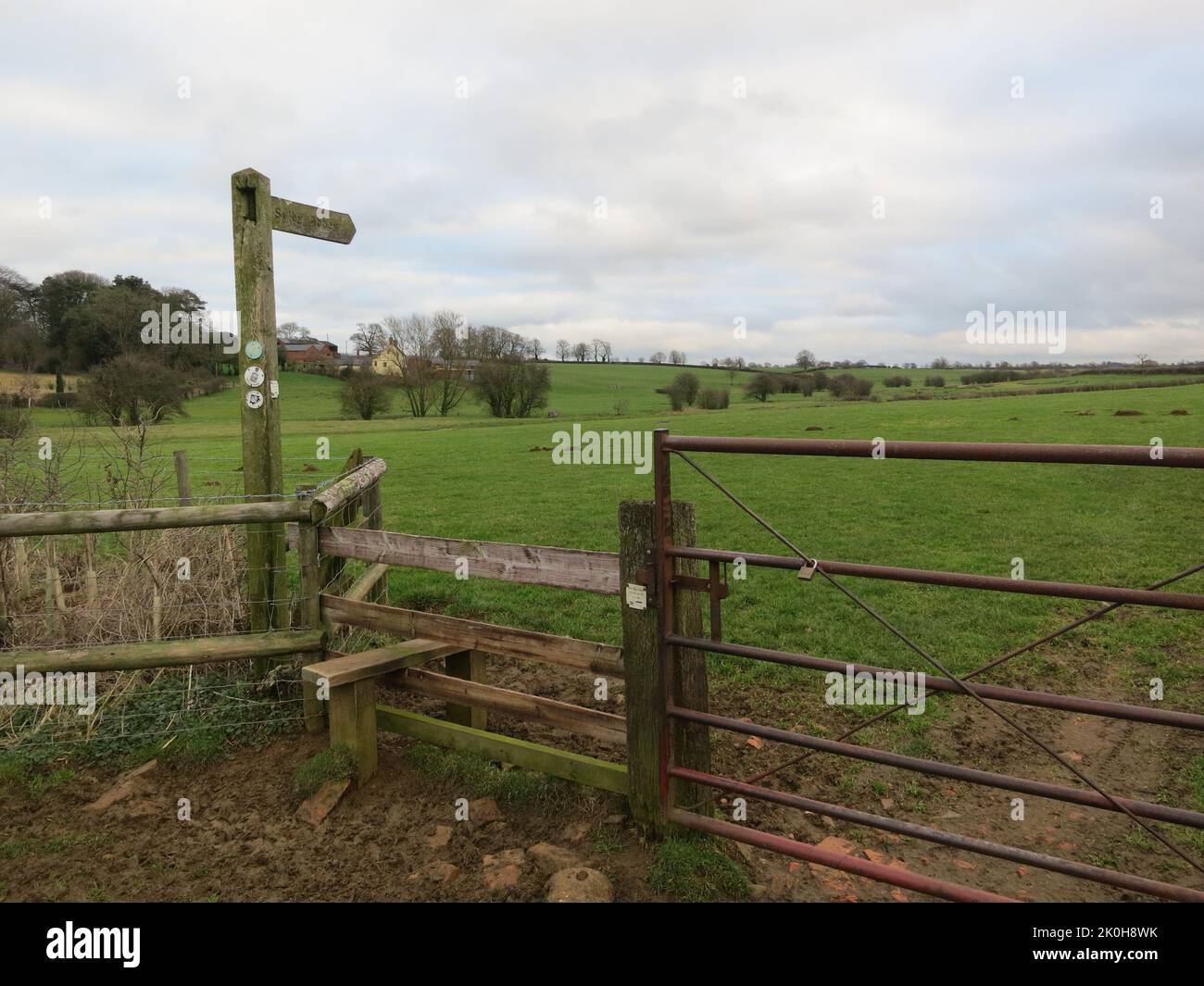 The Jurassic Way Long-distance trail. England. UK Stock Photo - Alamy