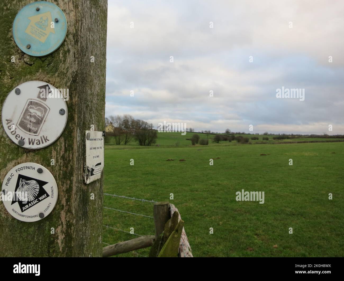 The Jurassic Way Long-distance trail. England. UK Stock Photo - Alamy