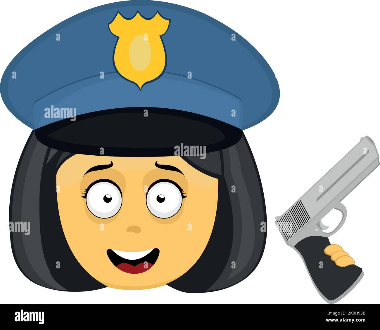 Handgun policewoman Stock Vector Images - Alamy