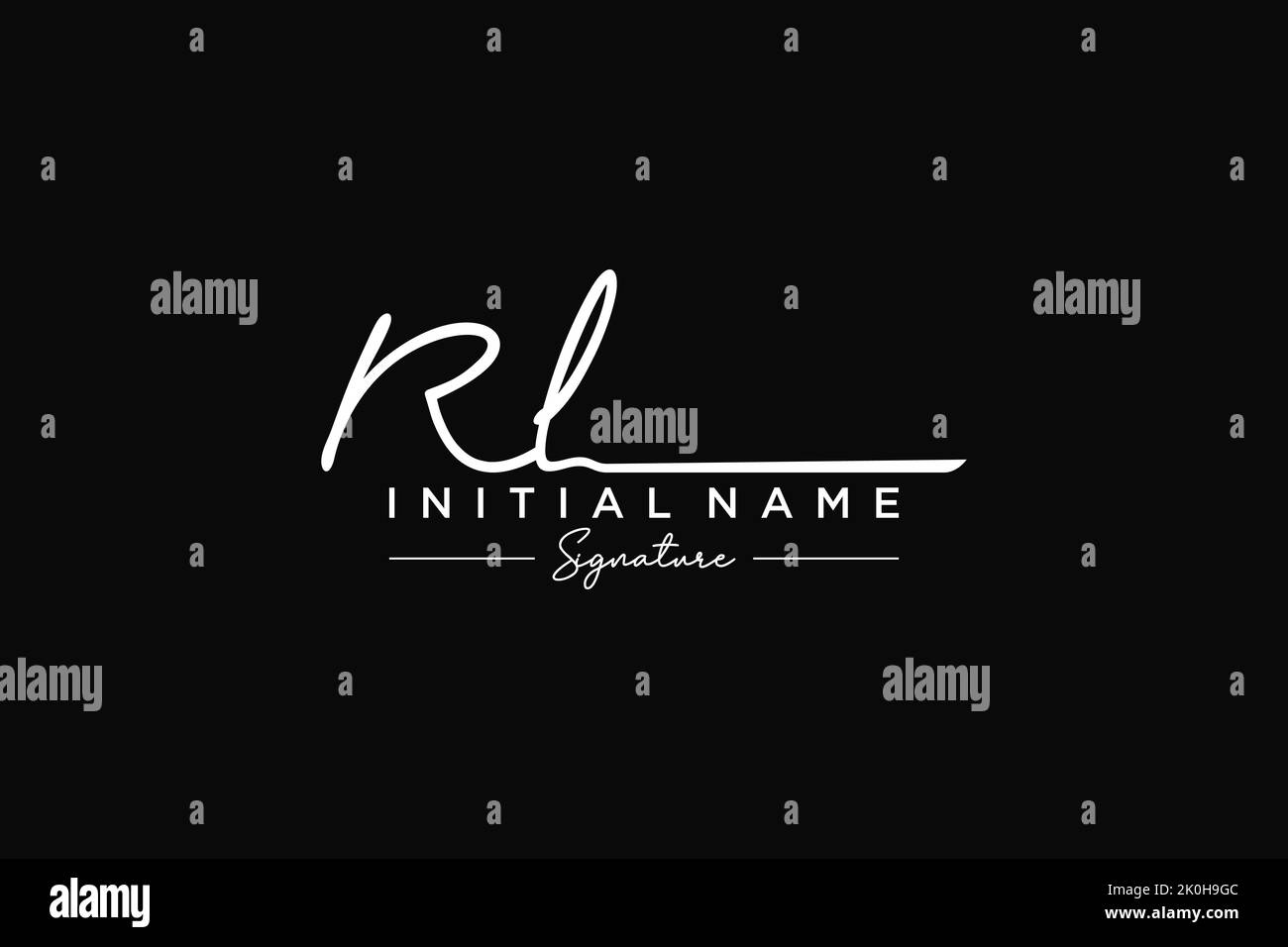 Rl signature hi-res stock photography and images - Alamy