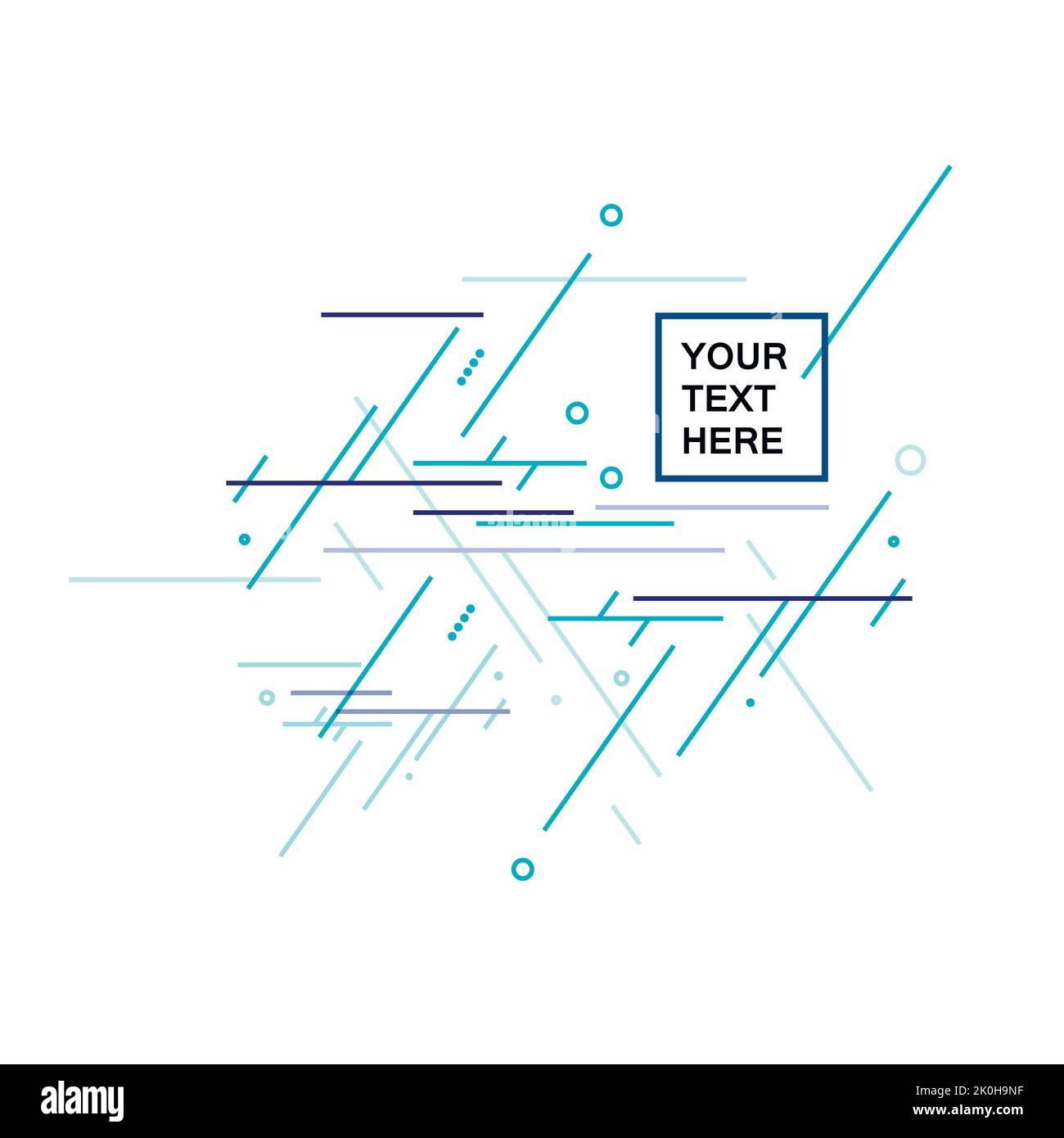 Abstract background with dynamic lines and triangles. Vector technology ...