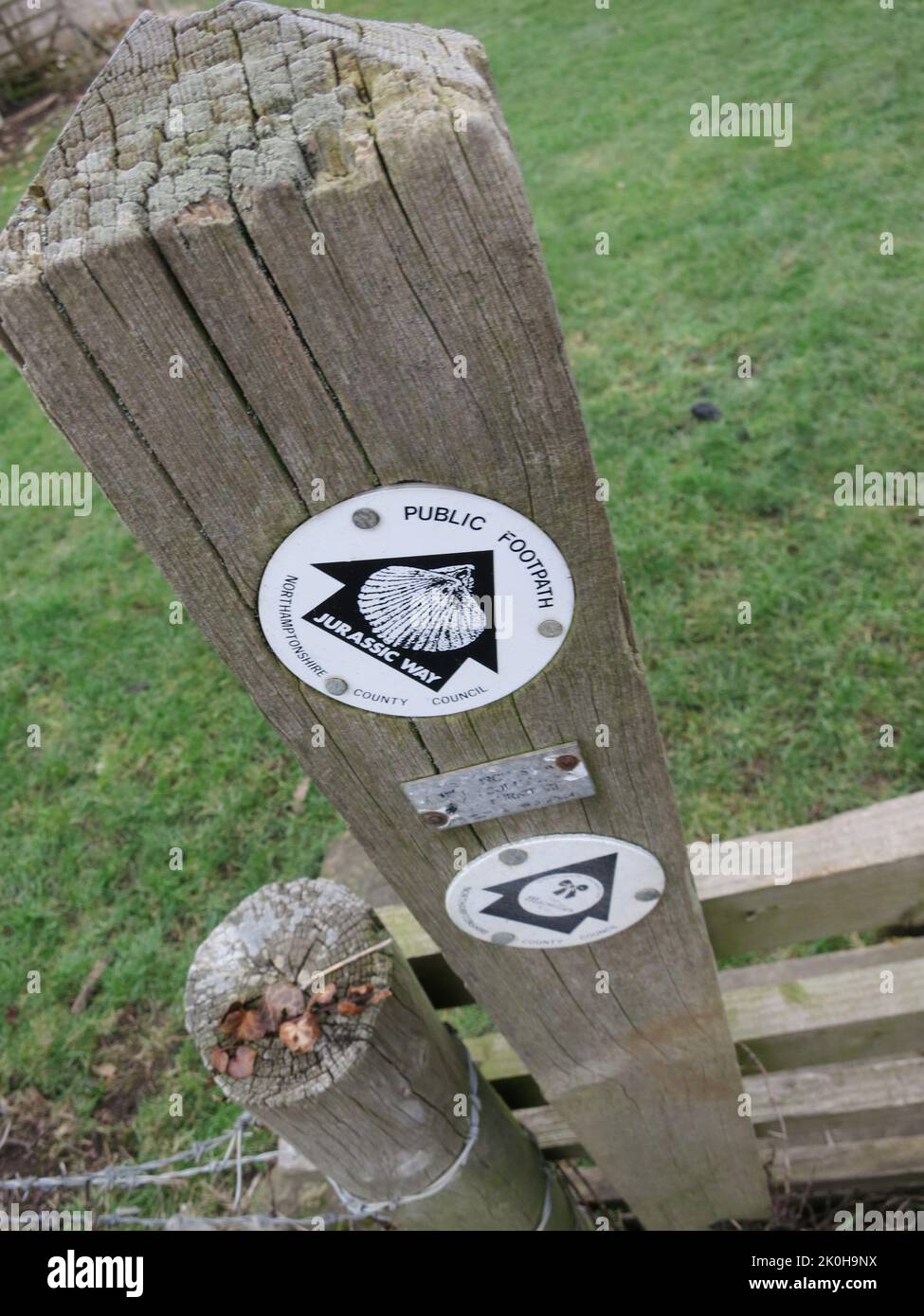 The Jurassic Way Long-distance trail. England. UK Stock Photo - Alamy