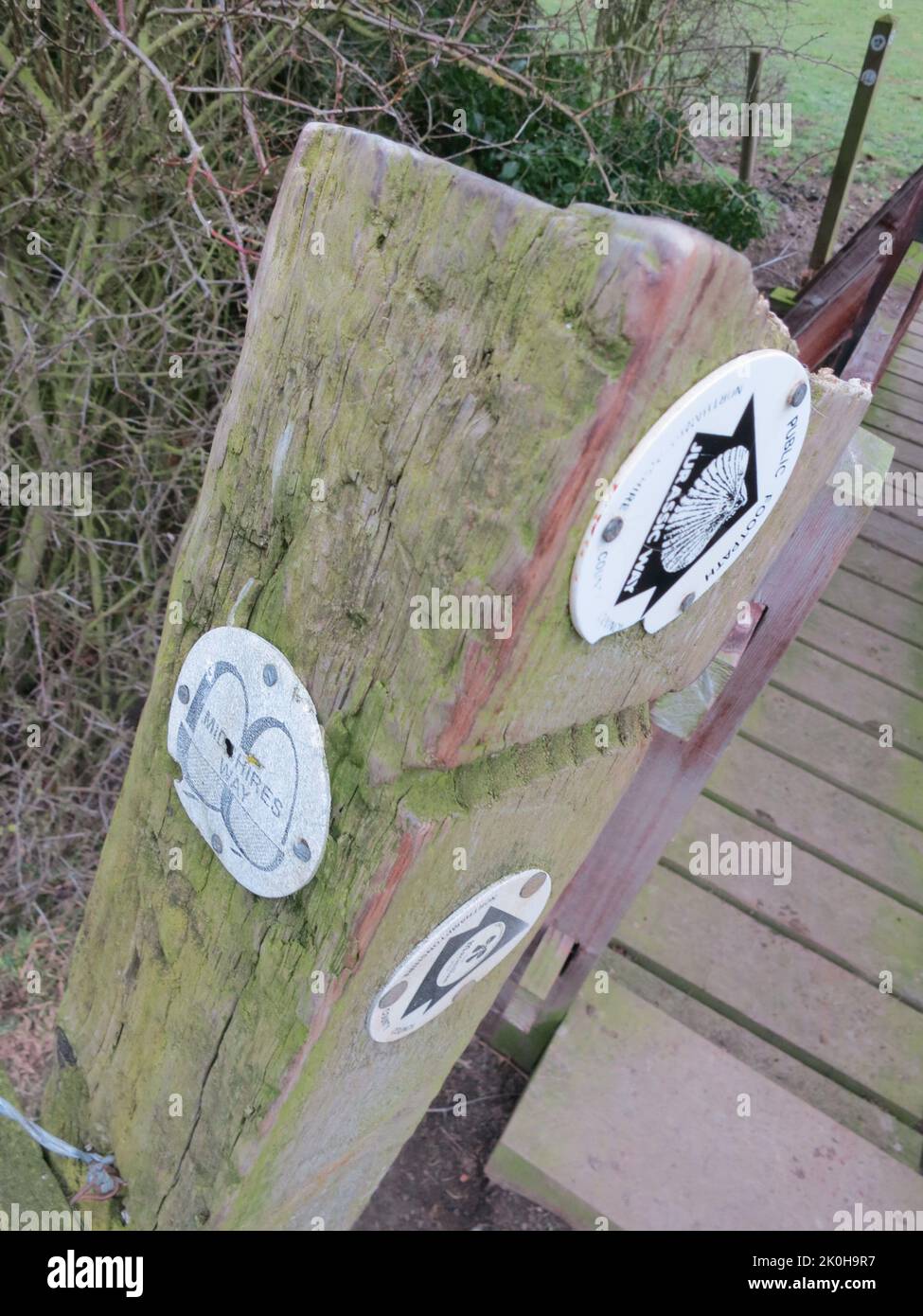 The Jurassic Way Long-distance trail. England. UK Stock Photo - Alamy