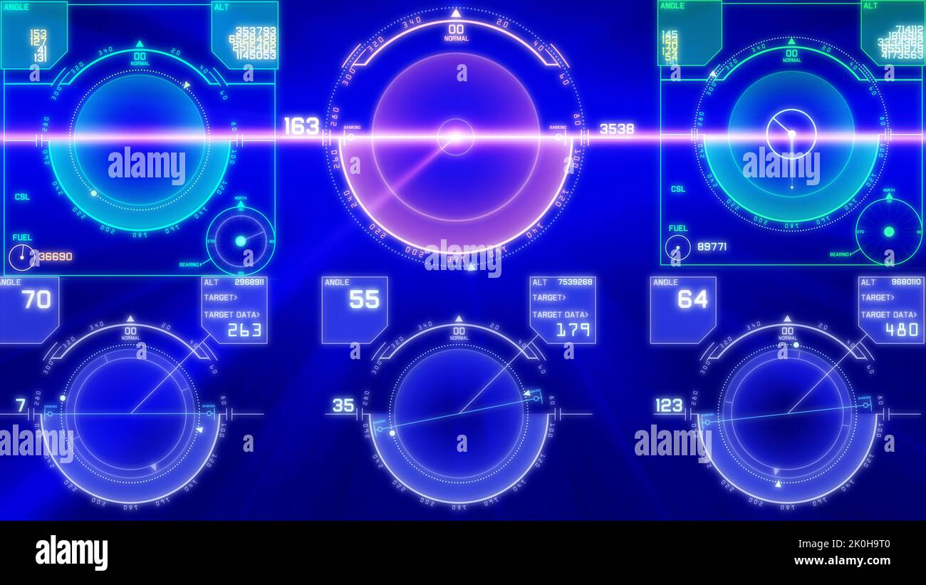 flight control panel instrument navigation light illustration Stock ...