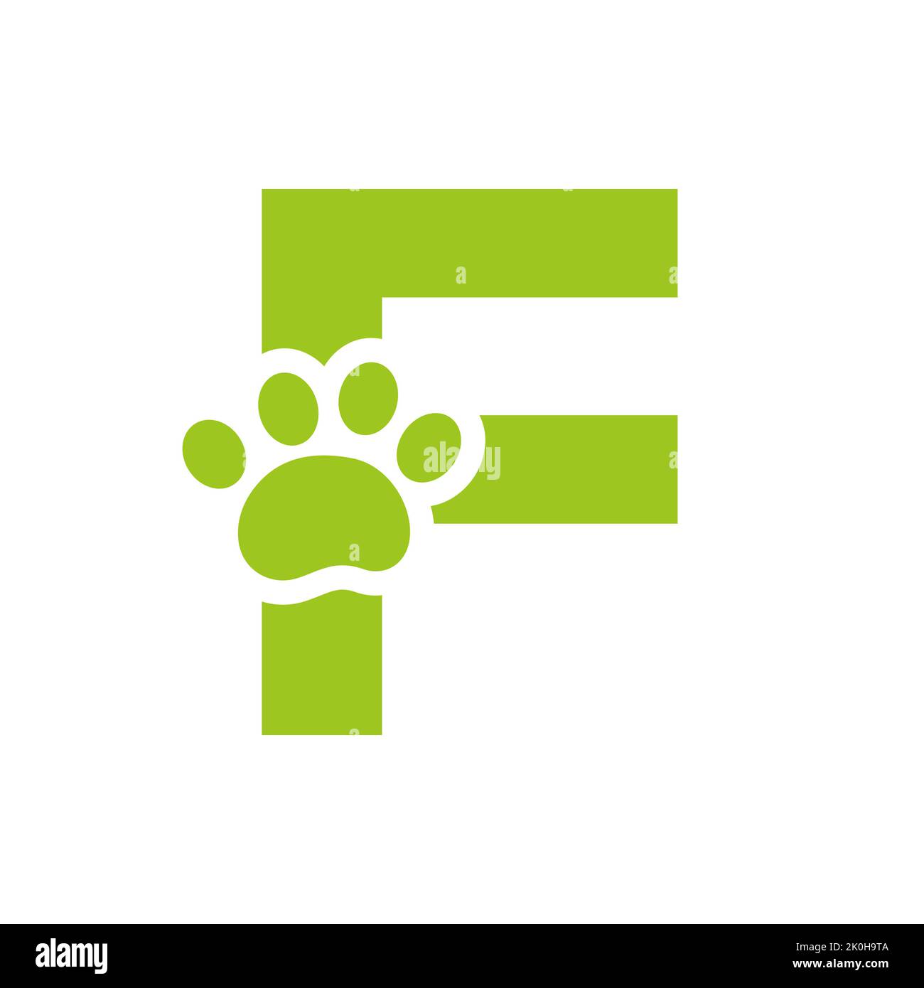 Letter F Pet Care Logo, Dog Logo Design Vector Sign and Symbol Template ...