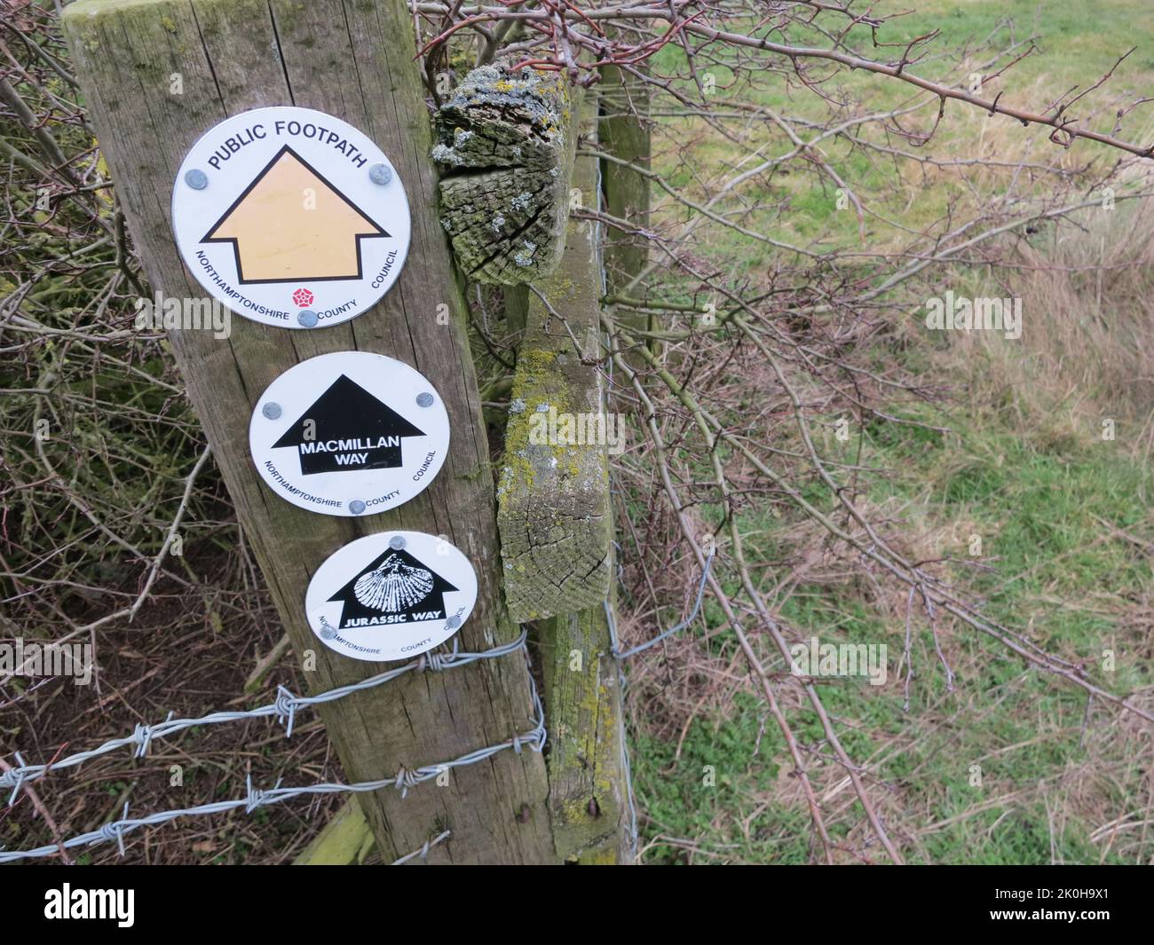 The Jurassic Way Long-distance trail. England. UK Stock Photo - Alamy