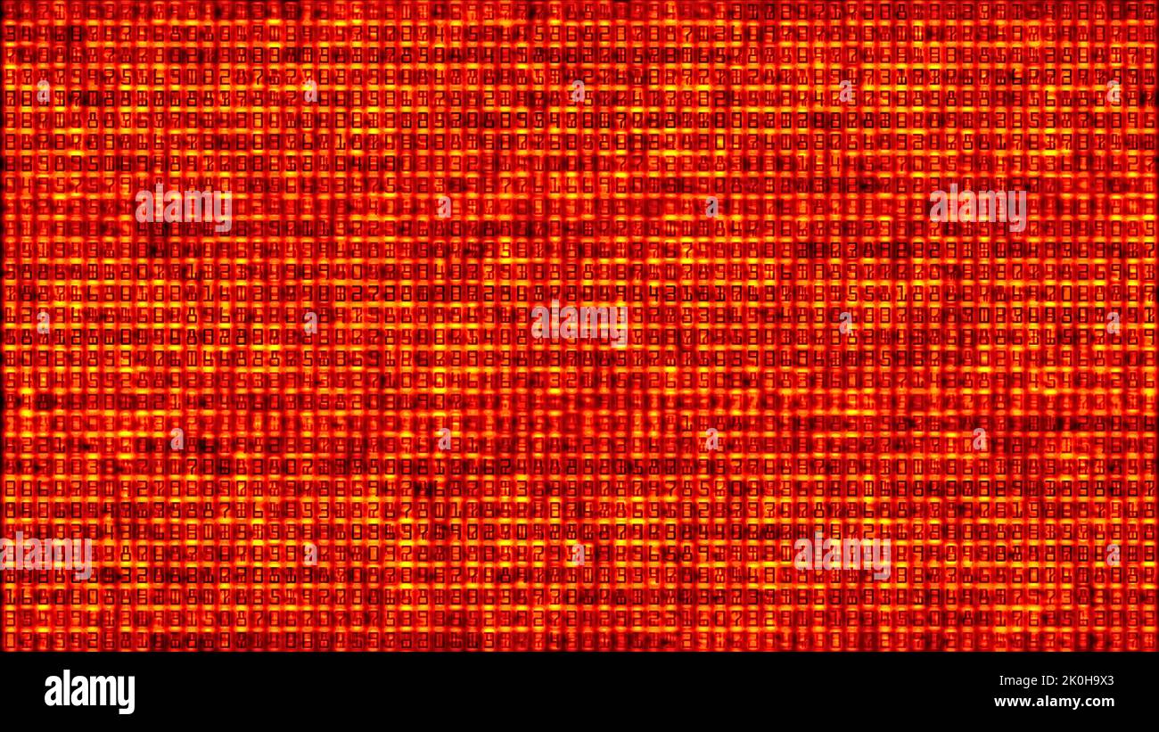 Abstract background, digital data matrix, illustration render Stock ...