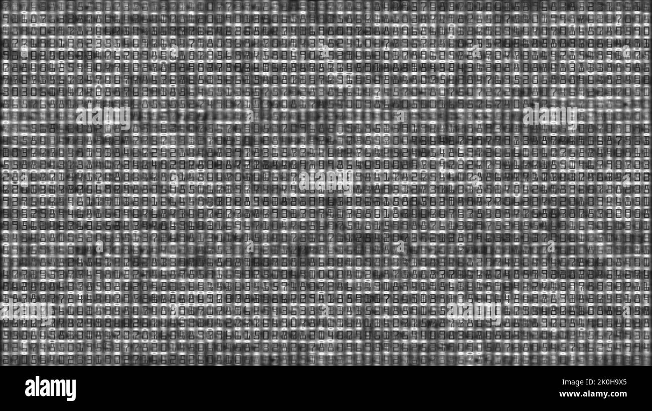 Abstract background, digital data matrix, illustration render Stock ...